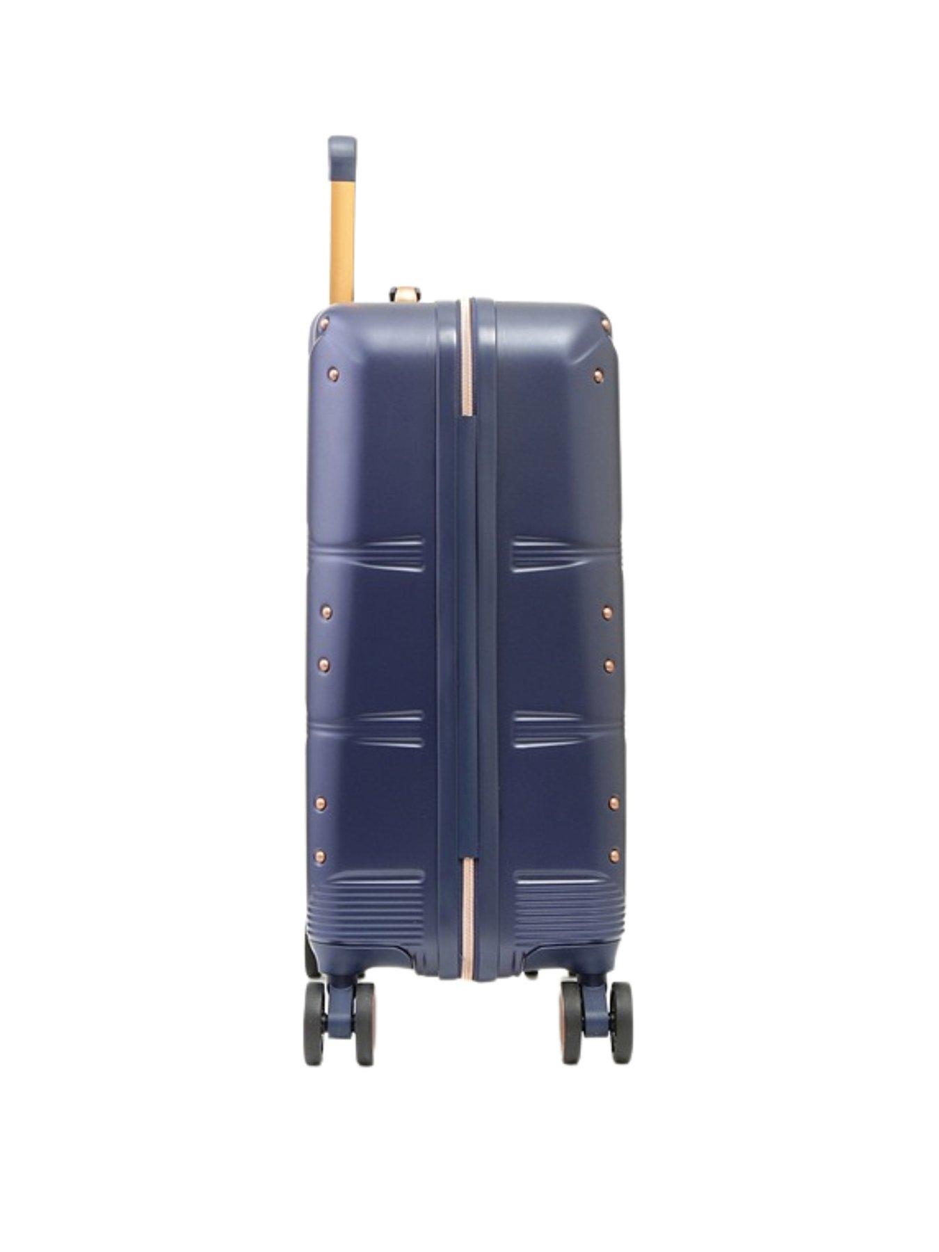 Rock Luggage Mayfair 8 Wheel Hardshell Cabin Suitcase - Navy ...