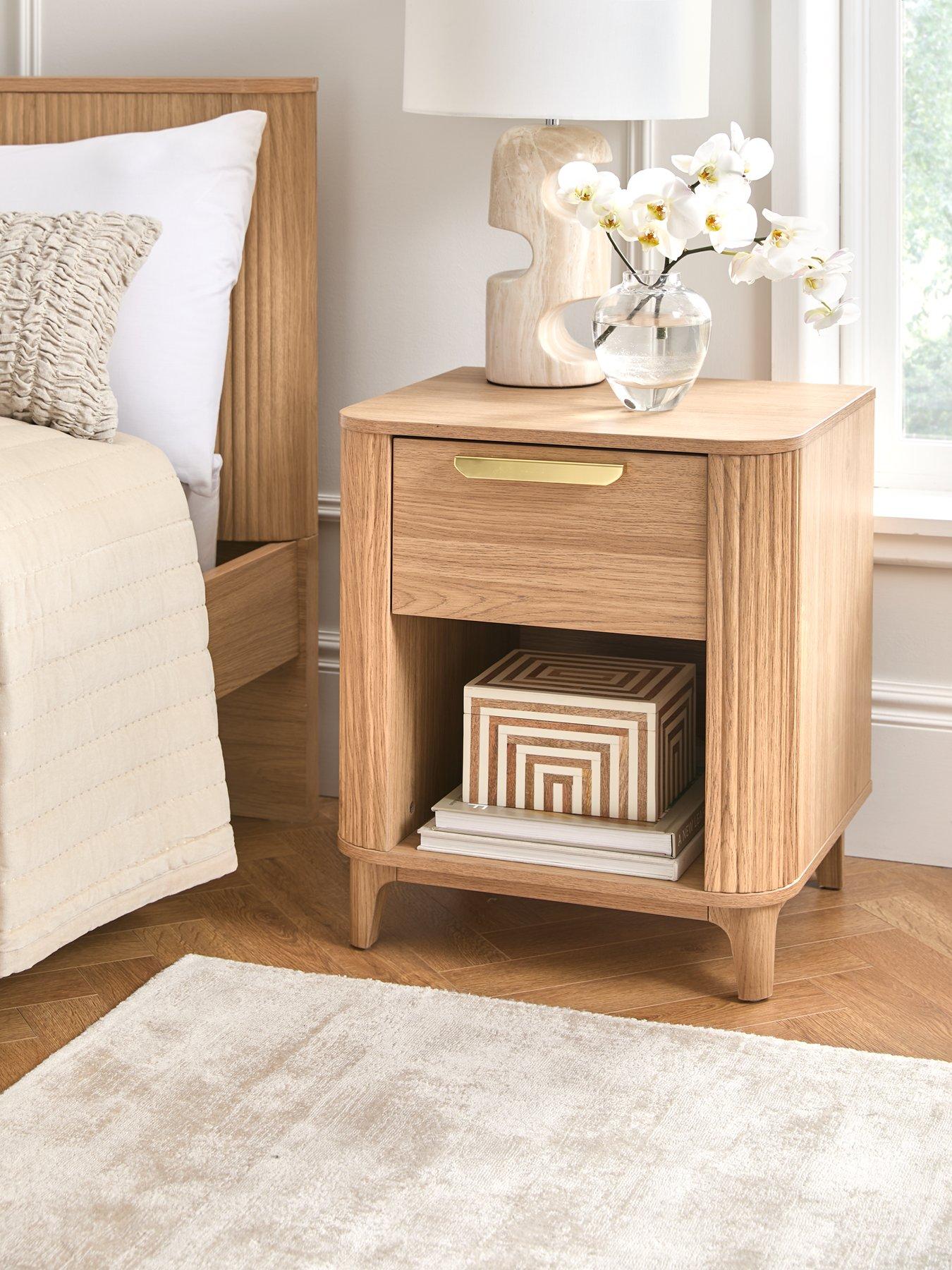 The Very Collection Carina 1 Drawer Bedside Chest - Oak - FSC ...