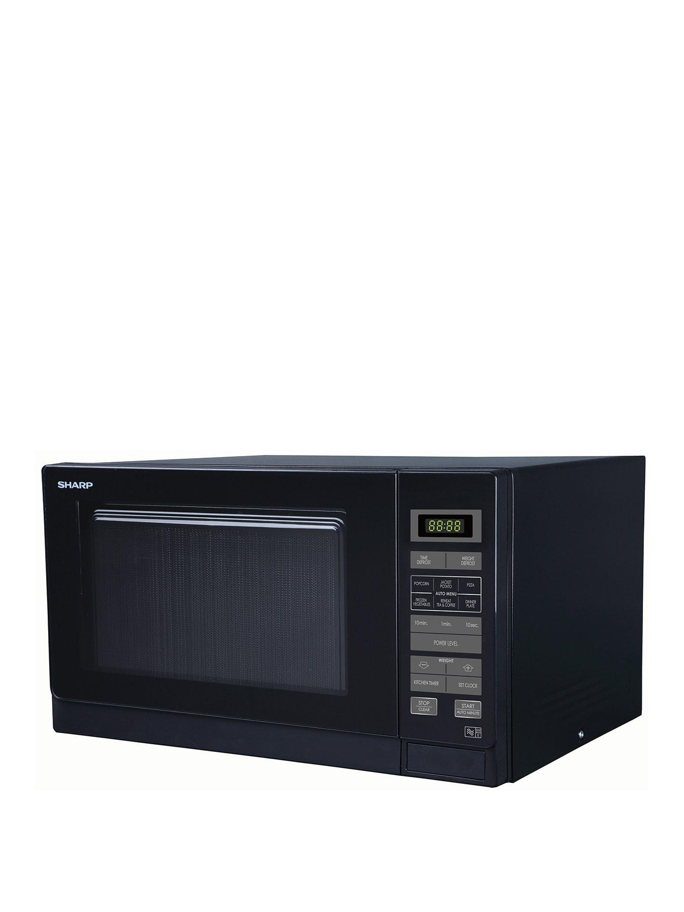 Sharp R372KM 25-Litre 900W Solo Microwave - Black | Littlewoods