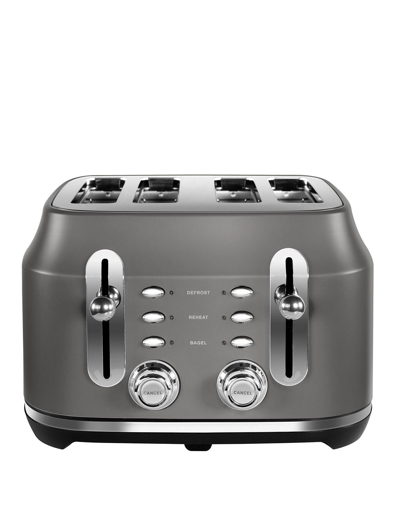 Rangemaster RMCL4S201GY Classic 4-Slice Toaster | Littlewoods