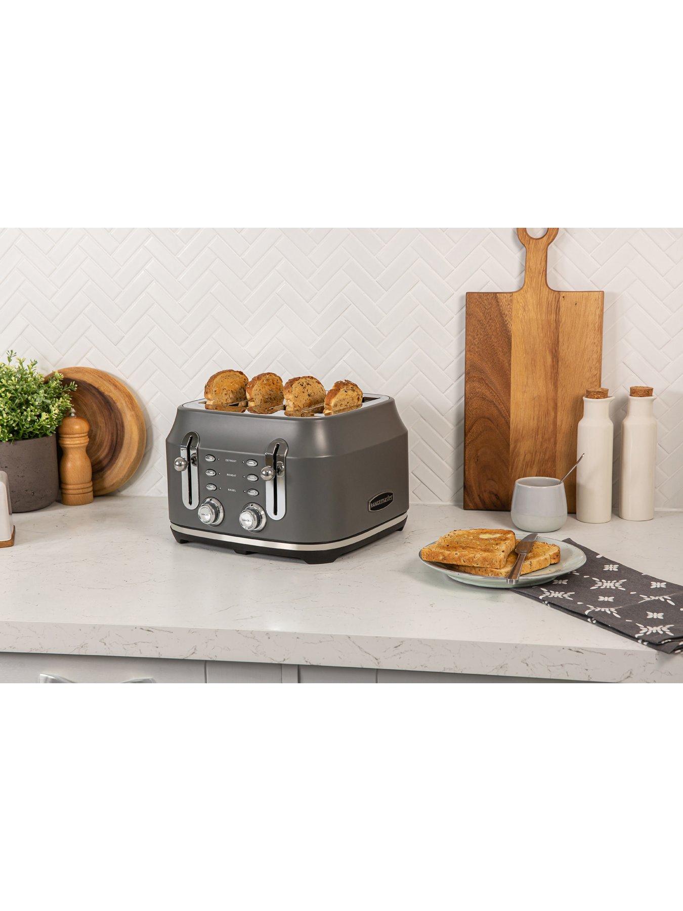 Rangemaster RMCL4S201GY Classic 4-Slice Toaster | Littlewoods