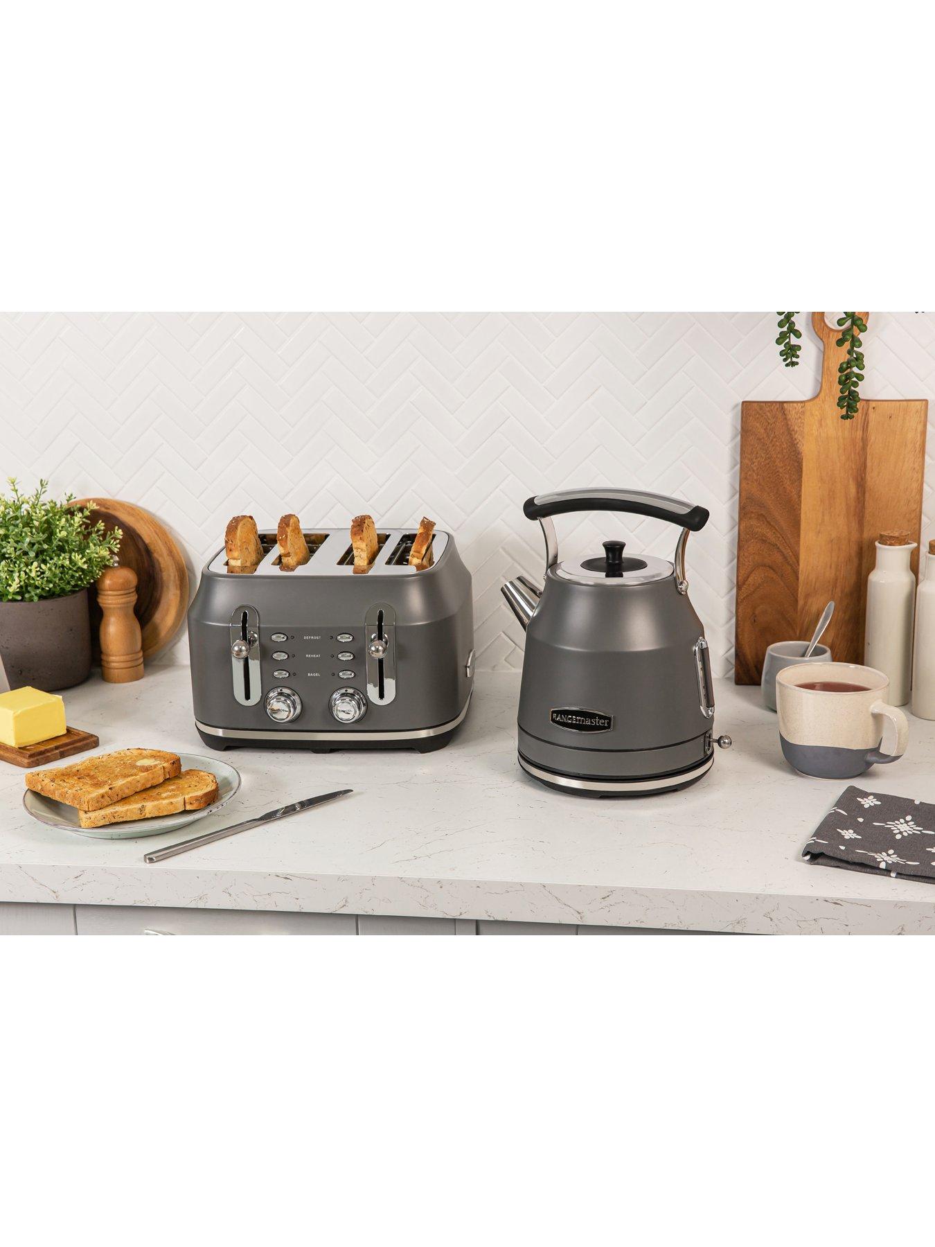 Rangemaster RMCL4S201GY Classic 4-Slice Toaster | Littlewoods