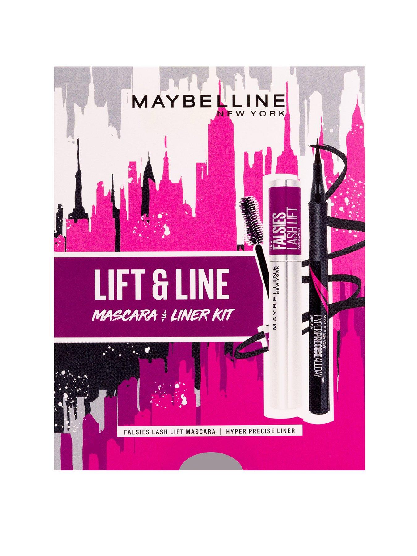 MAYBELLINE New York Lift & Line Toolkit, Mascara, Liquid Eye Liner ...