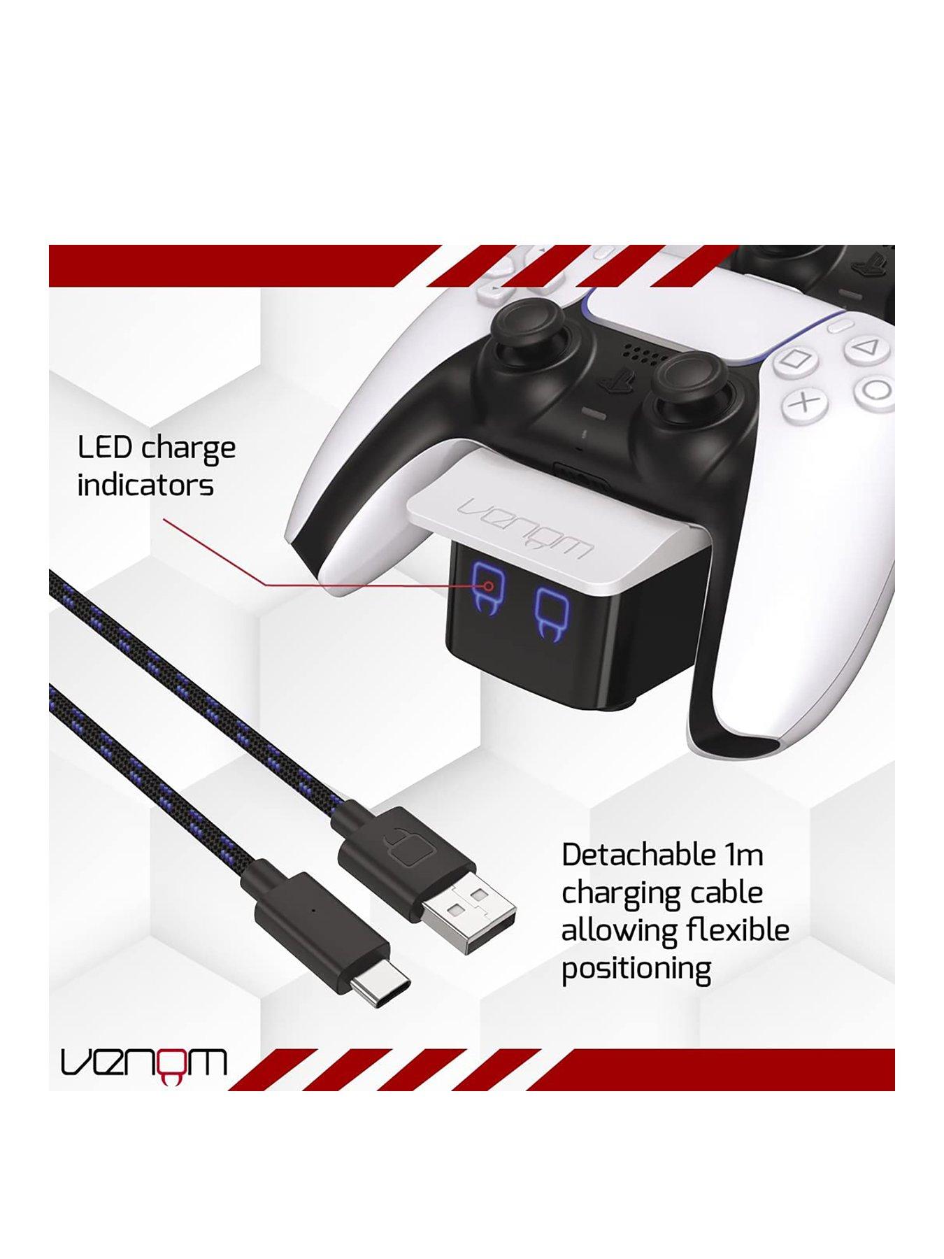 Venom White Ps5 Twin Docking Station | Littlewoods