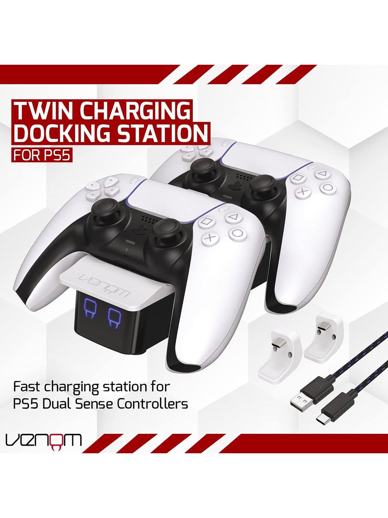 Venom White Ps5 Twin Docking Station | Littlewoods