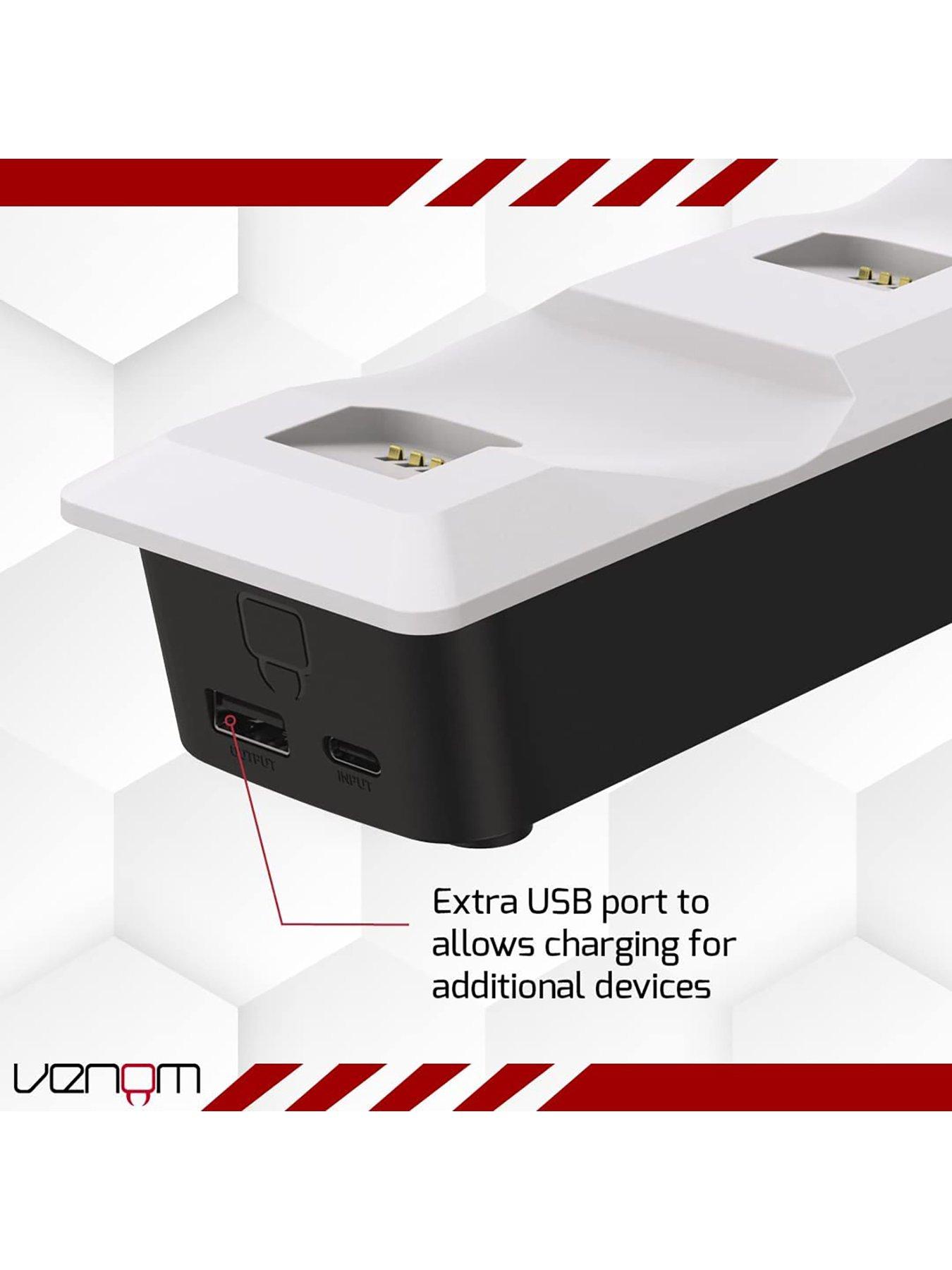 Venom White Ps5 Twin Docking Station | Littlewoods