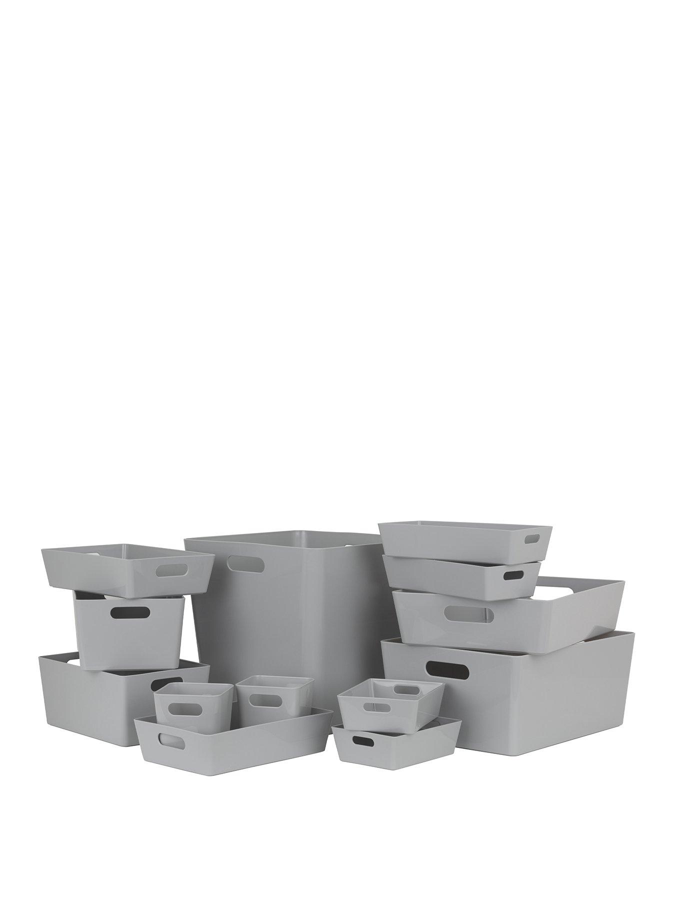 Wham Studio 13-Piece Storage Set in Cool Grey | littlewoods.com