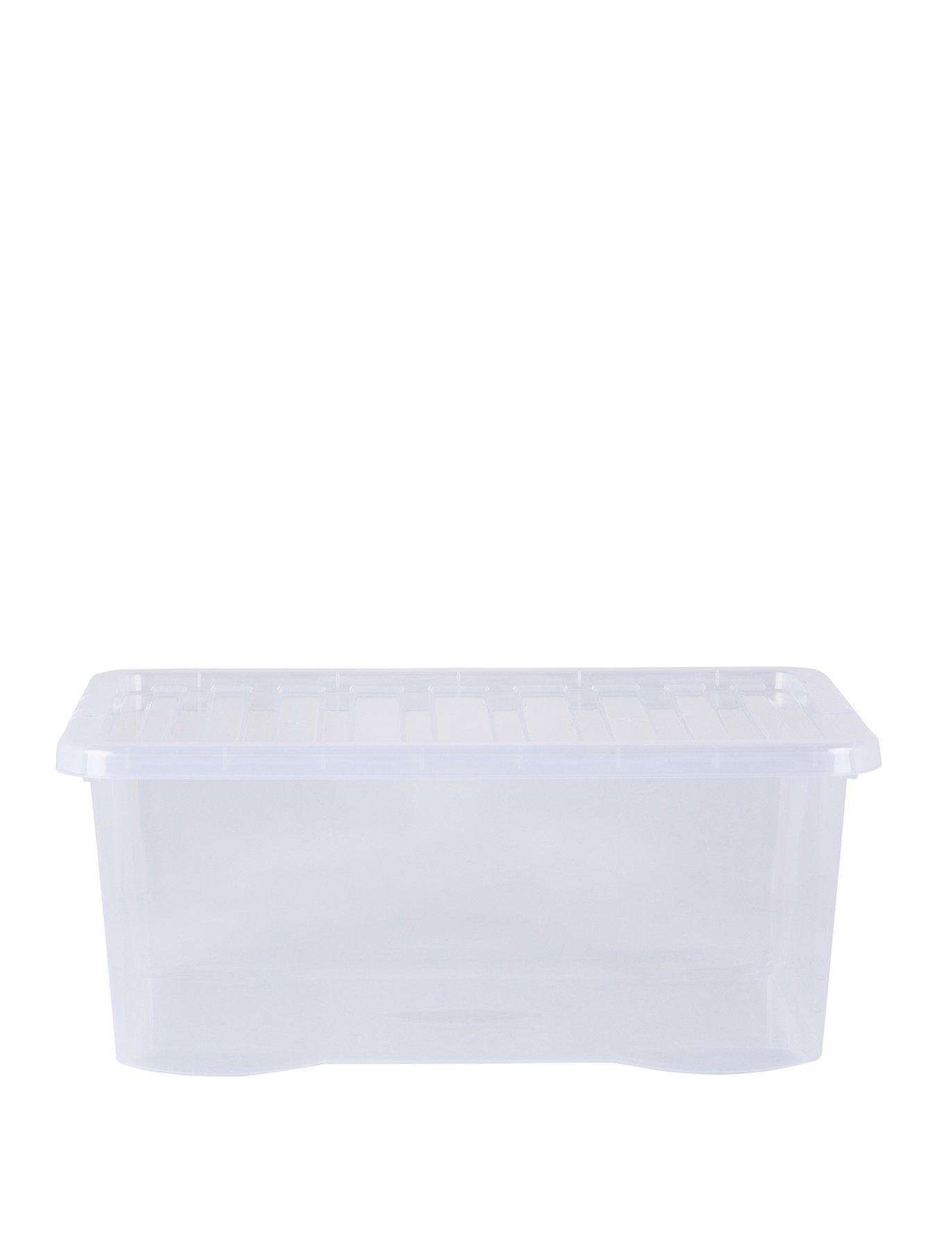 Wham Set of 5 Crystal Storage Boxes – 45-litre Capacity | littlewoods.com