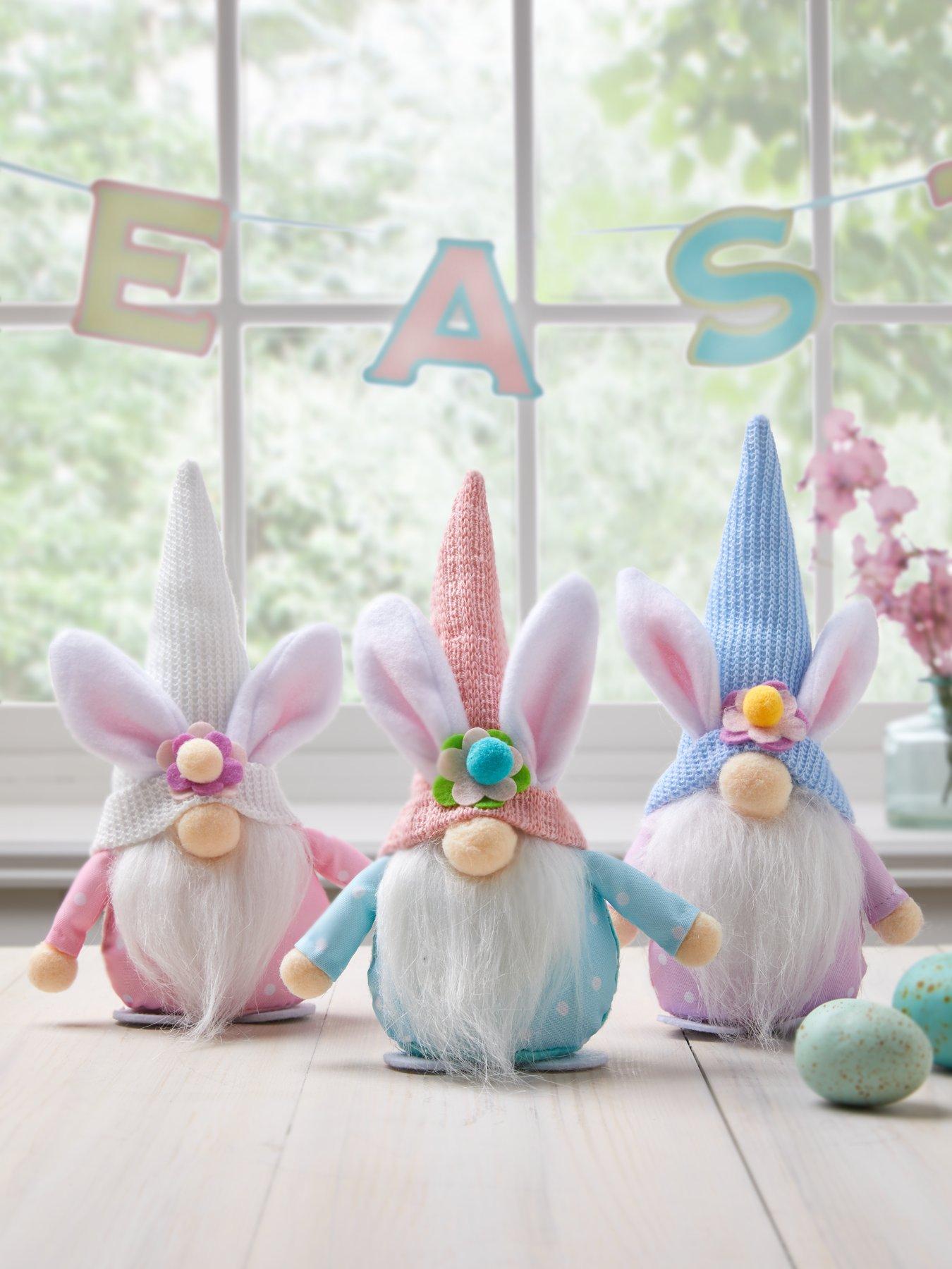 Very Home Set of 3 Spring Gonks with Rabbit Ears | littlewoods.com