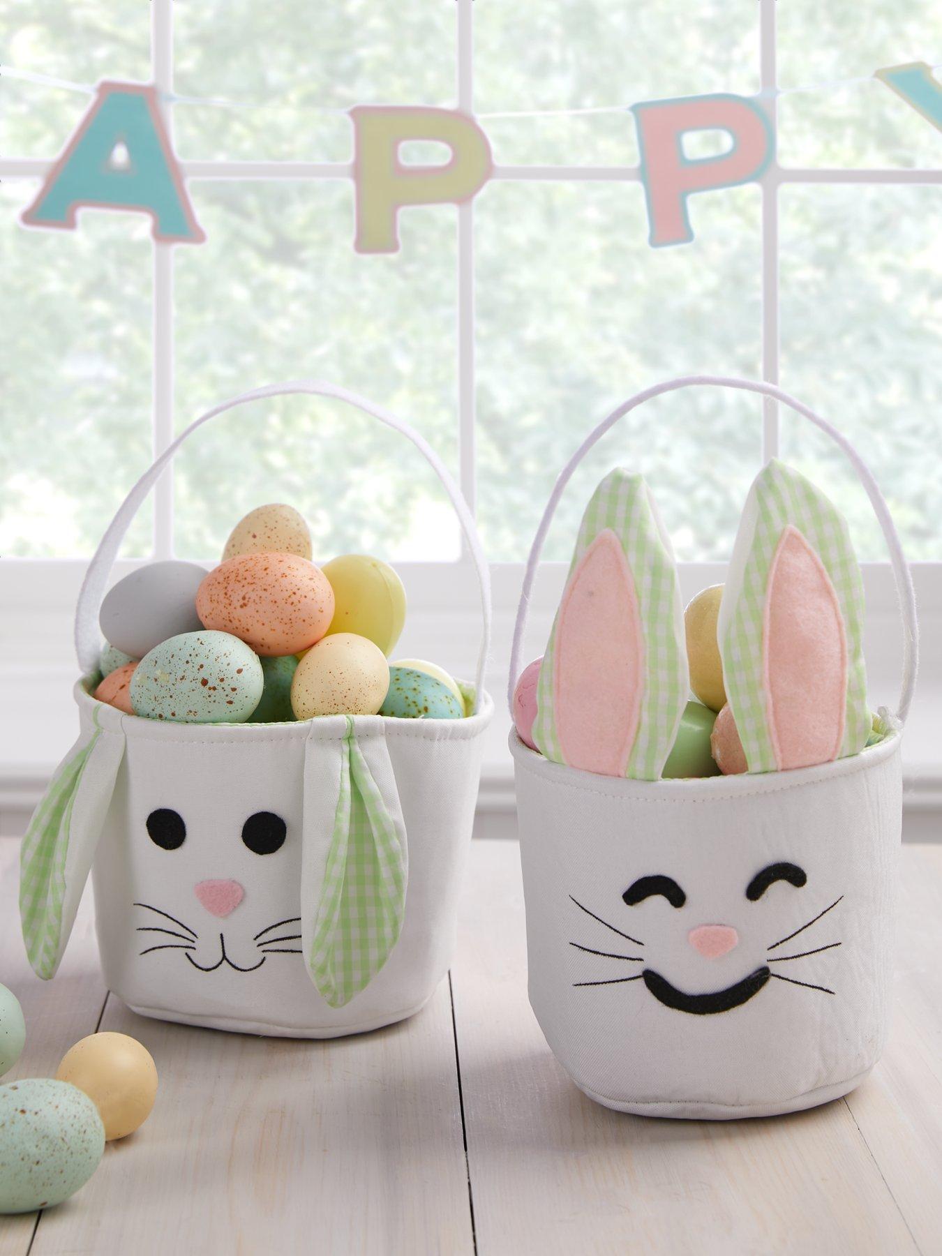 Very Home Set of 2 Spring/Easter Bunny Baskets | littlewoods.com