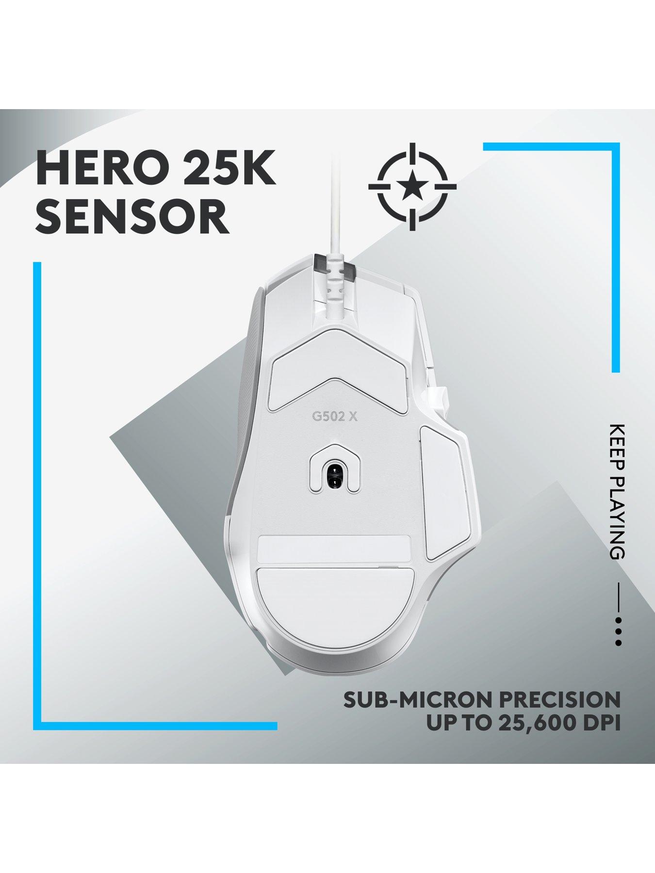LogitechG G502 X Wired Gaming Mouse, HERO 25K gaming sensor, compatible ...