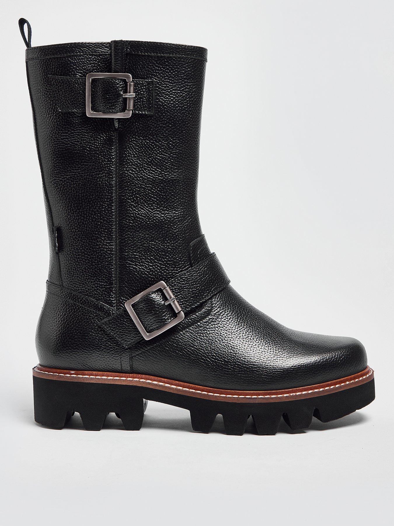 Pod Alma Calf Boots - Black | littlewoods.com