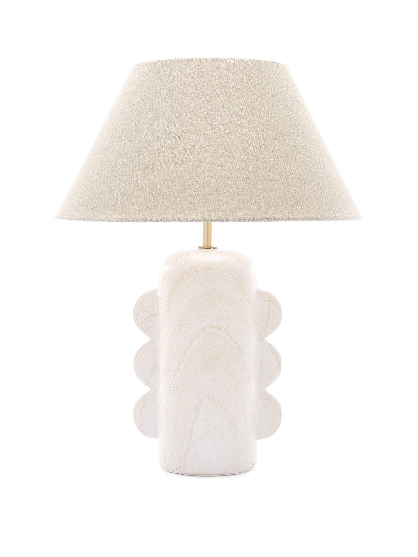 Very Home Scalloped Edge Table Lamp | littlewoods.com