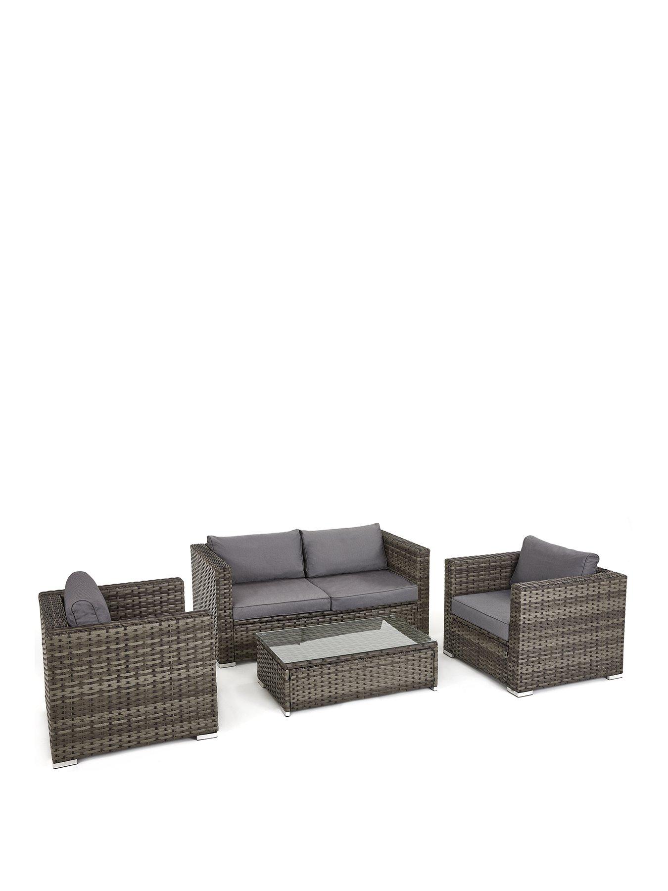 Very Home Aruba 4 Seater Rattan Sofa Set littlewoods