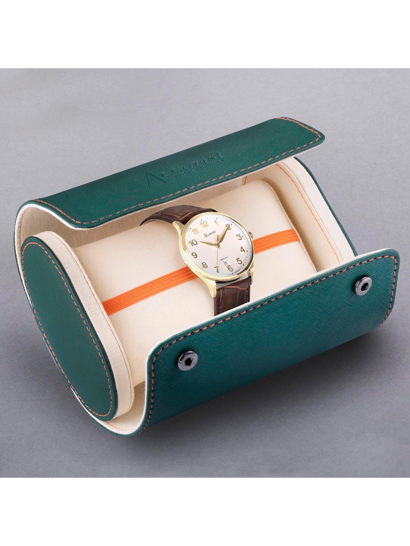 Accurist Classic Mens Brown Leather Strap Analogue Watch | Littlewoods