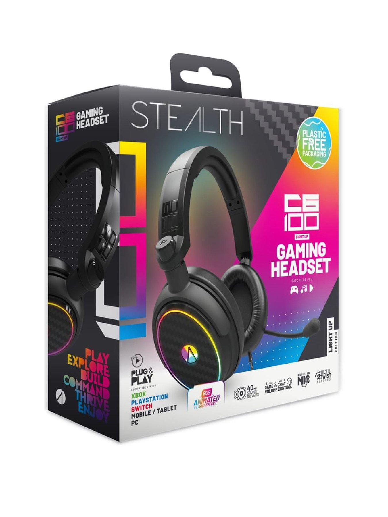 Stealth Light Up LED Gaming Headset for Xbox, PS4, PS5, Switch, PC ...