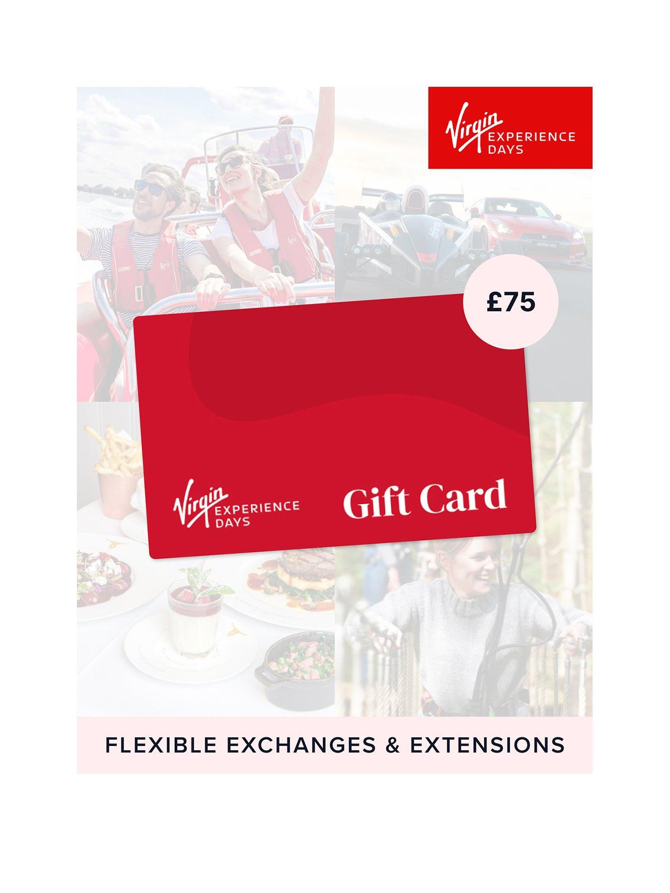 Virgin Experience Days £75 Gift Card | Littlewoods