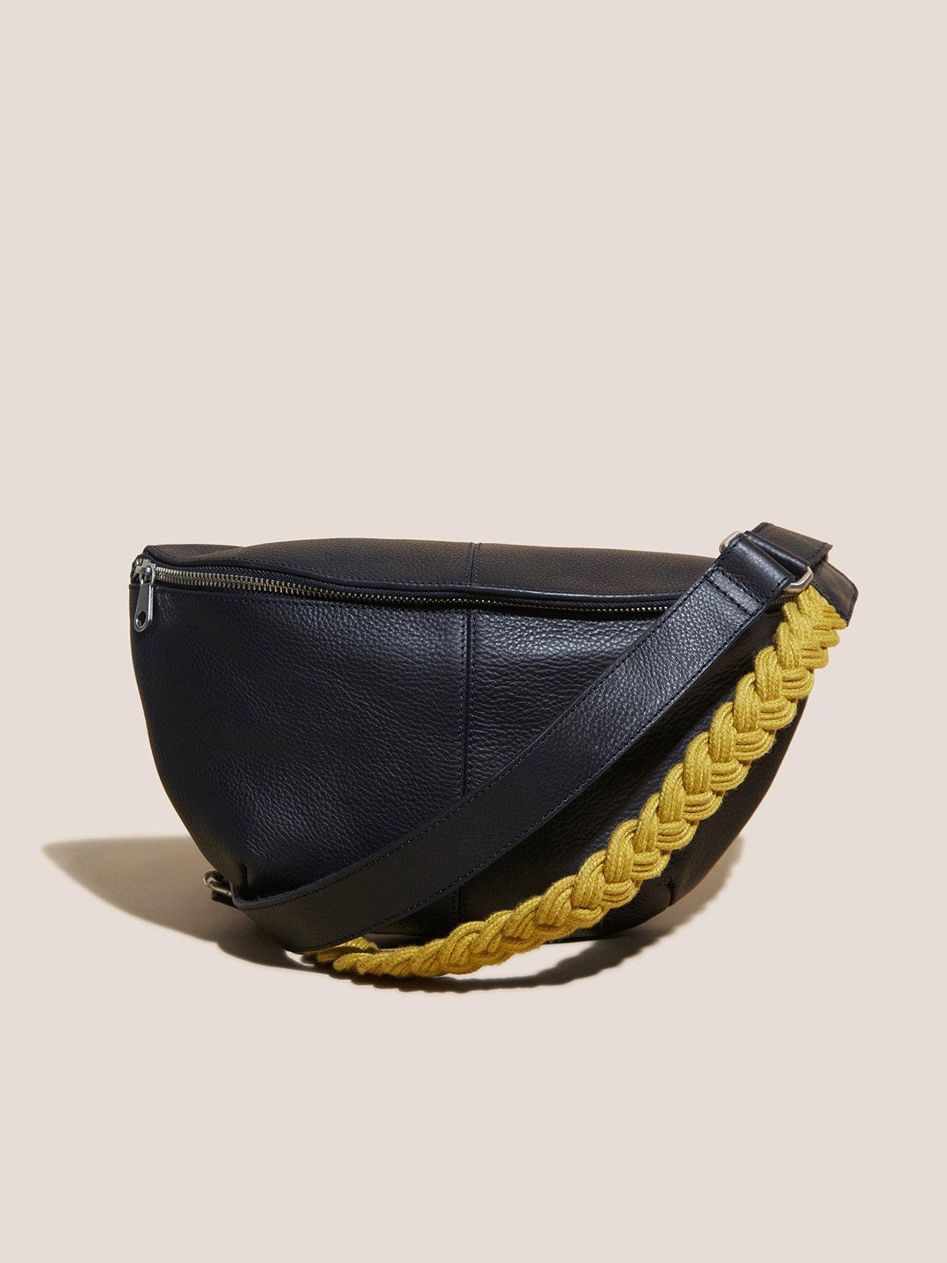 White Stuff Sebby Leather Sling Bag - Navy | littlewoods.com