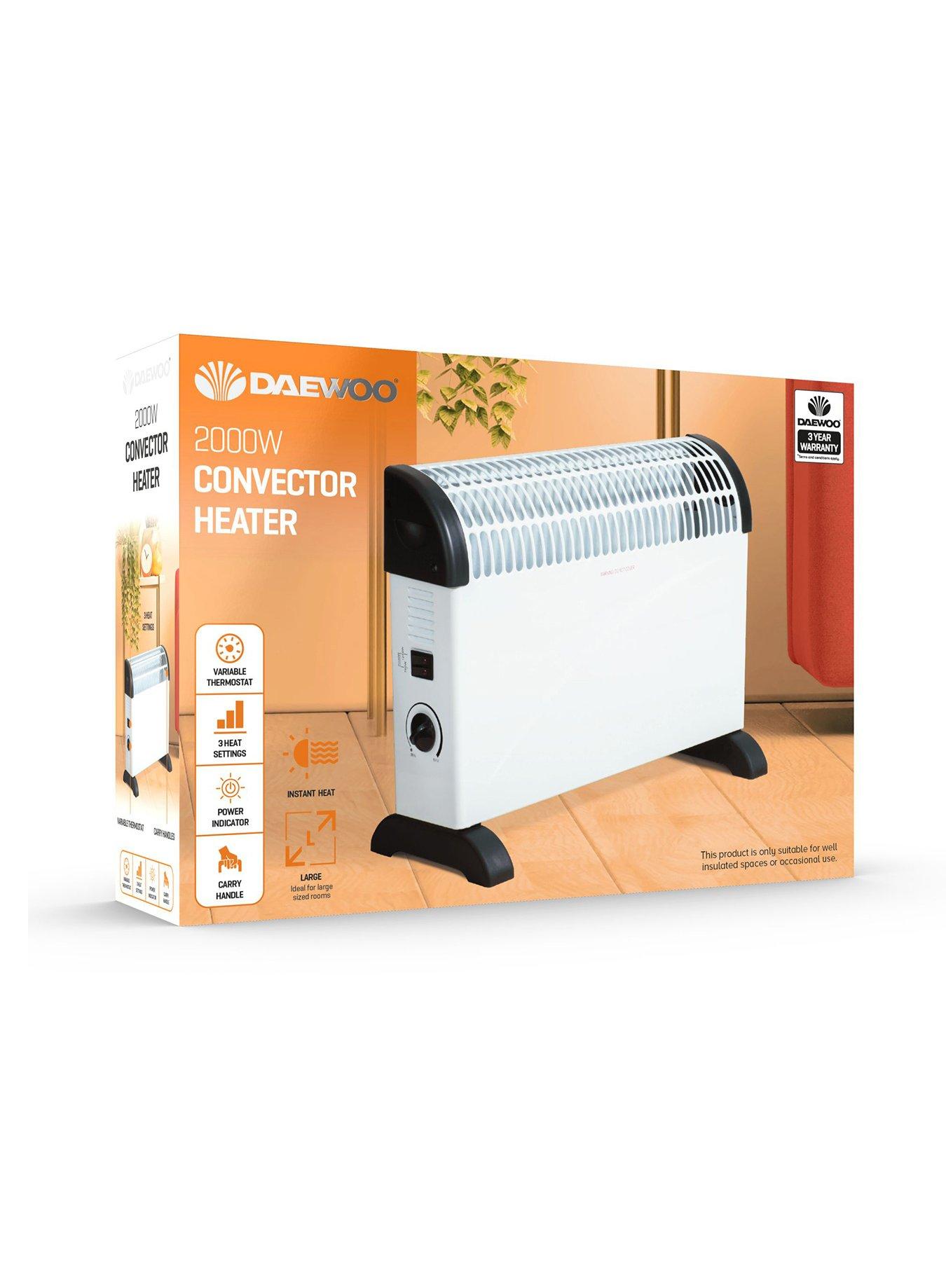 Daewoo 2000W Freestanding Convector Heater | littlewoods.com