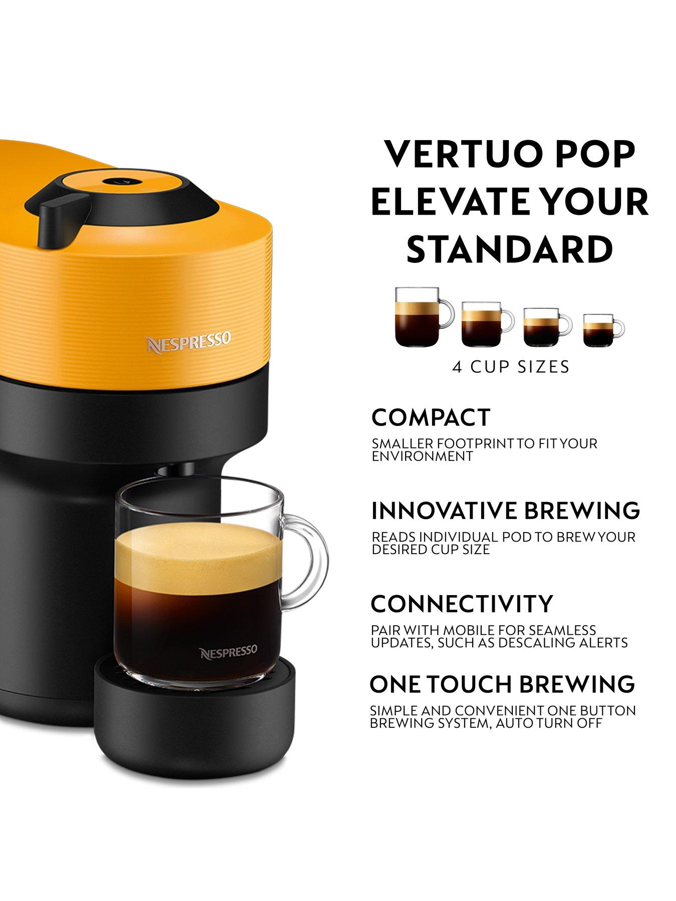 Nespresso Vertuo Pop 11735 Coffee Machine by Magimix - Mango Yellow ...