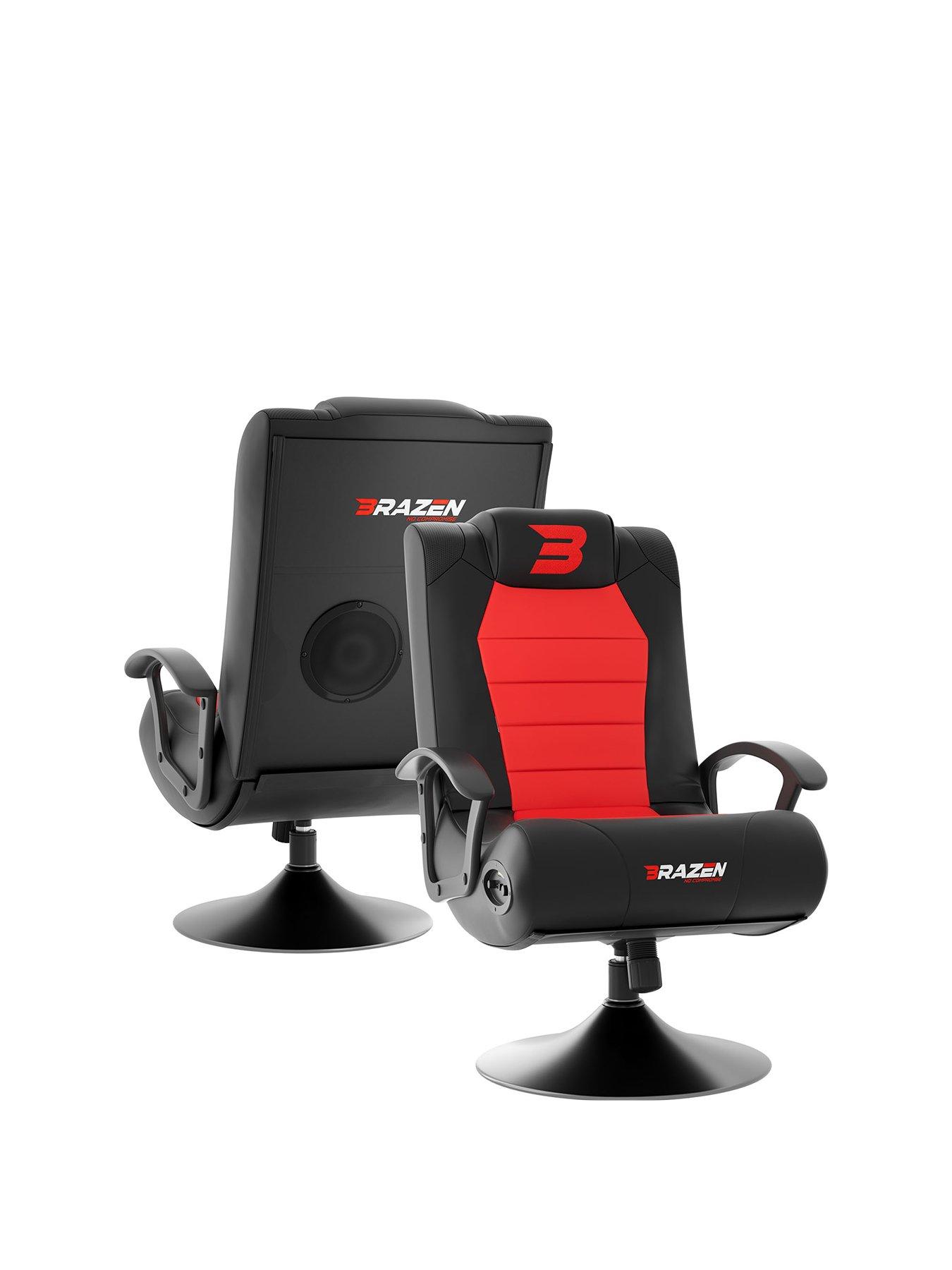 BraZen Stag 2.1 Bluetooth Surround Sound Gaming Chair - Red | Littlewoods