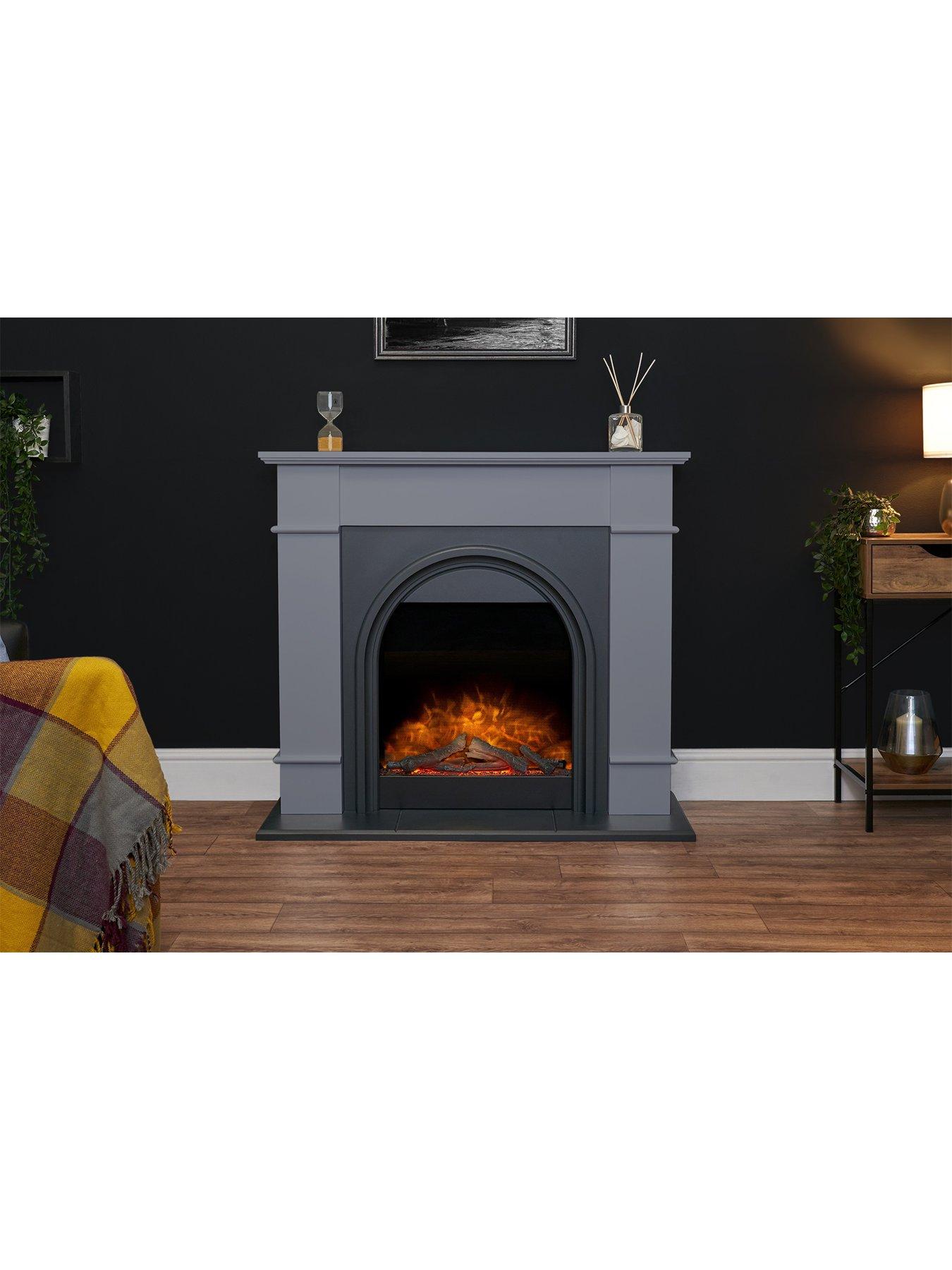 Adam Fires & Fireplaces Adam Chesterfield Electric Fireplace Suite in ...