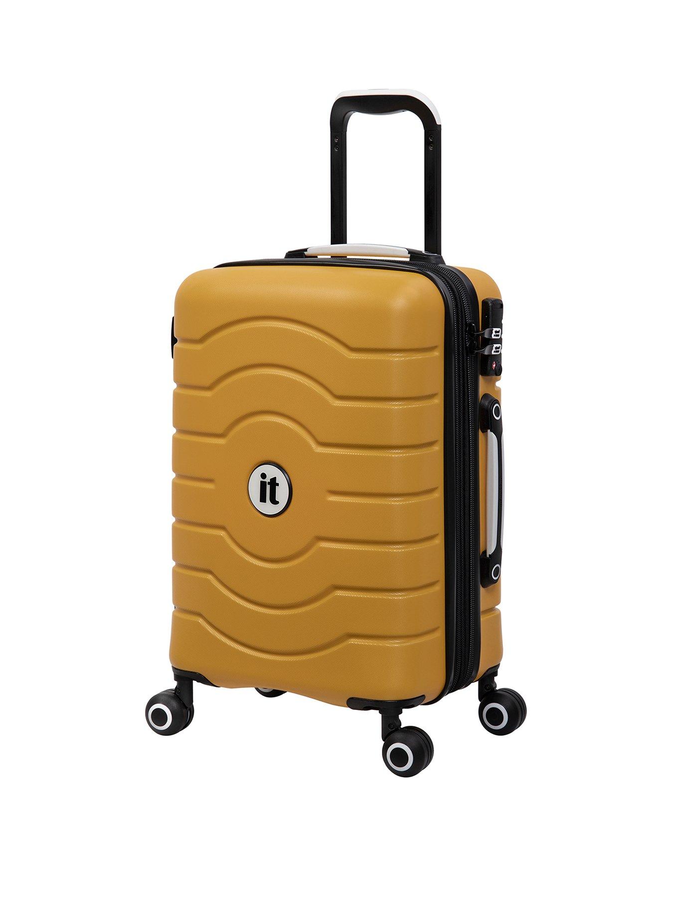 it Luggage Intervolve Cabin Yellow 8 Wheel Suitcase | littlewoods.com