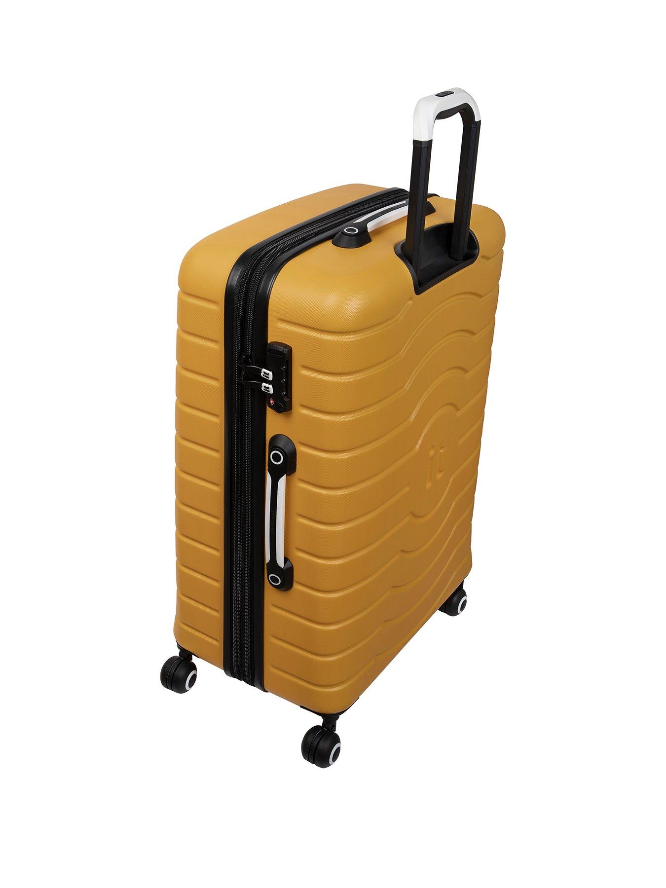 it Luggage Intervolve Large Yellow 8 Wheel Suitcase | littlewoods.com