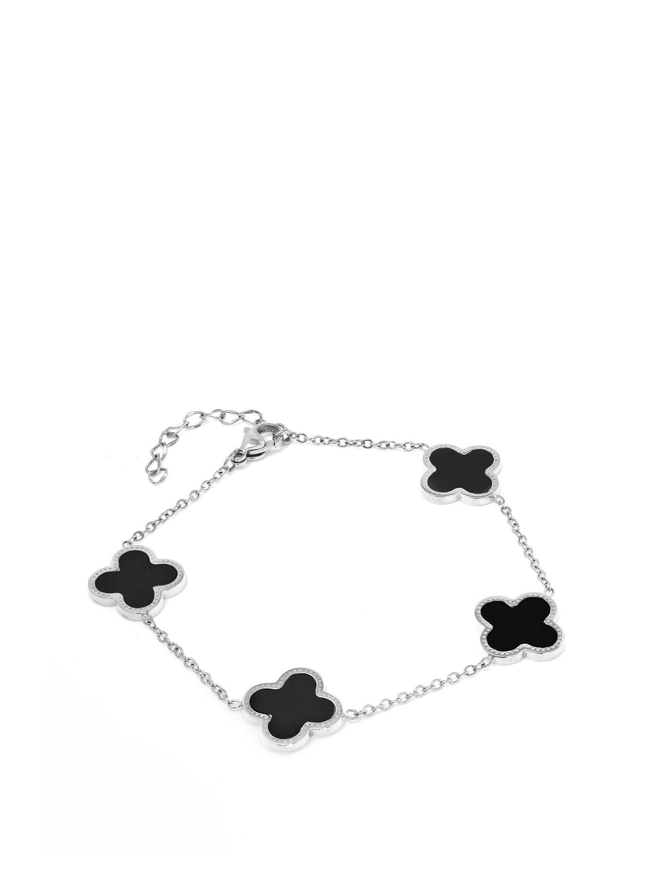 Say It With Luck Collection Chain Bracelet - Stainless Steel | Littlewoods