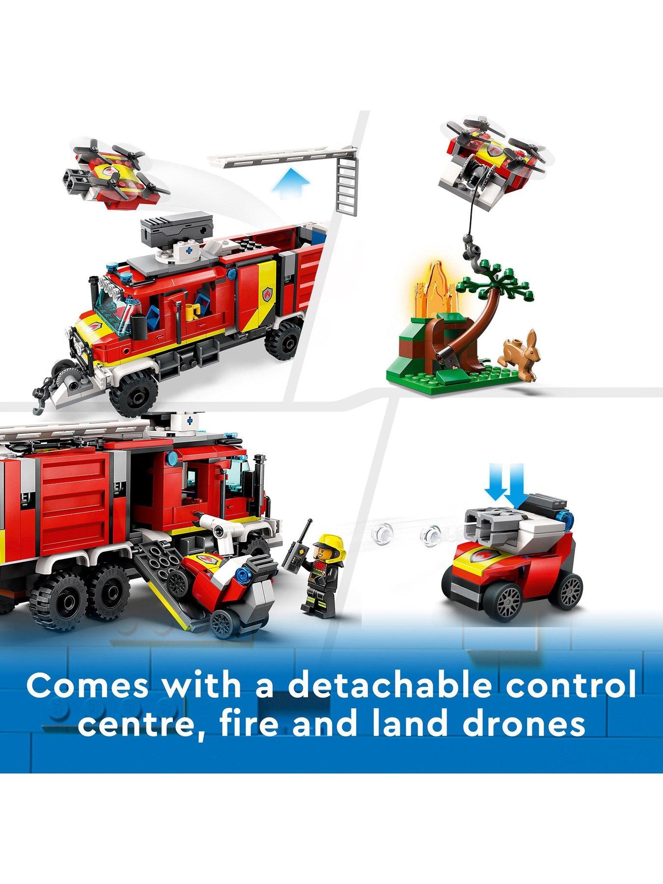 LEGO City Fire Command Unit Truck Toy 60374 | Littlewoods