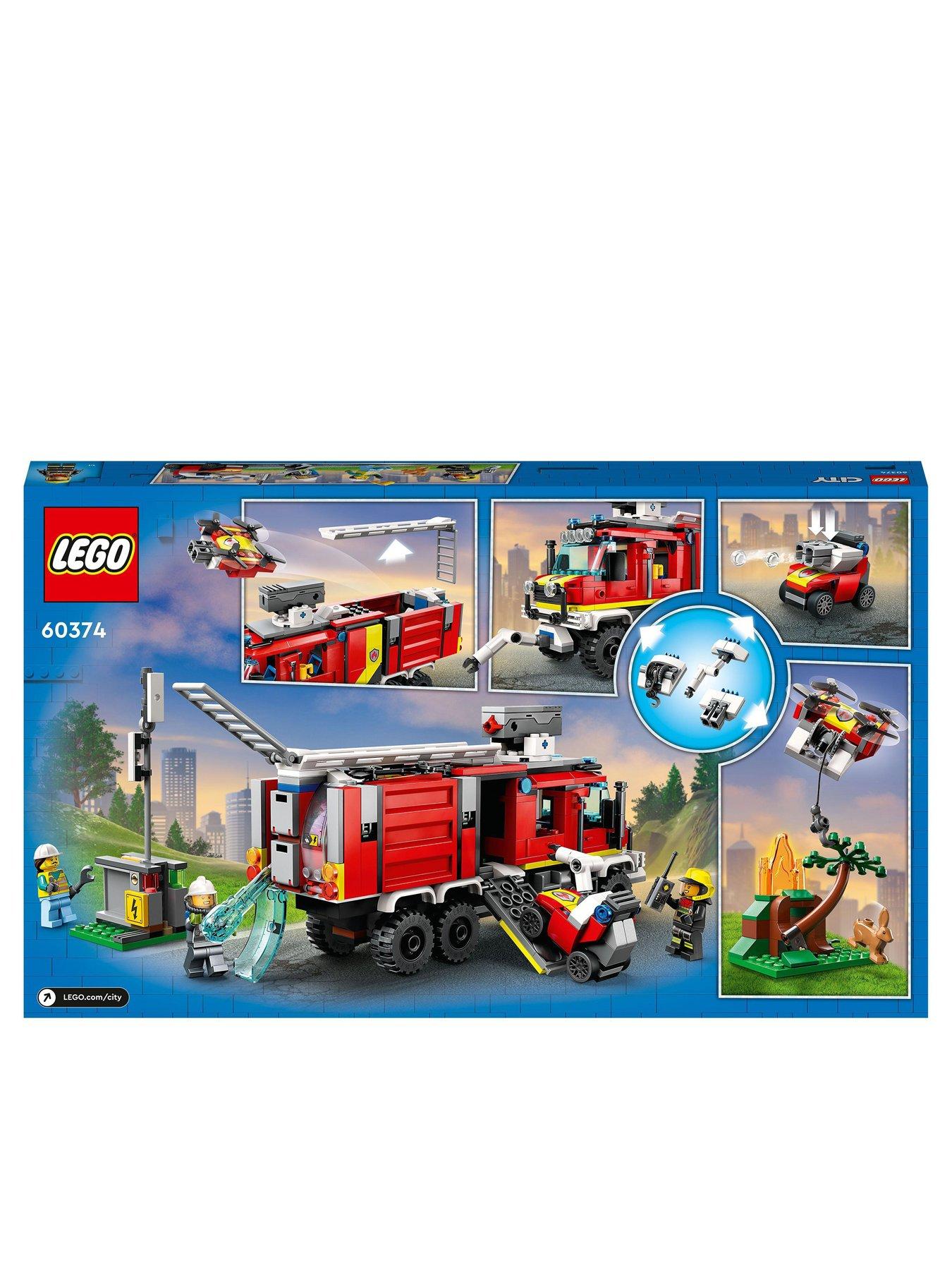 LEGO City Fire Command Unit Truck Toy 60374 | Littlewoods