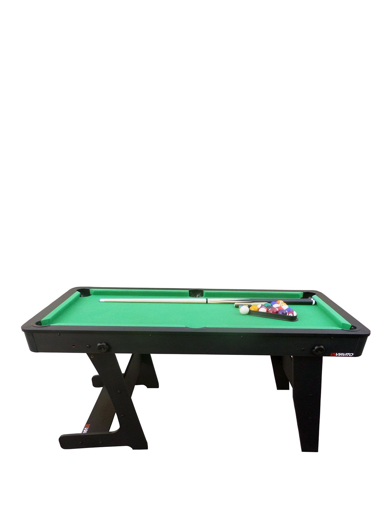 Viavito PT100X 5ft Folding Pool Table For Easy Convenient Storage With ...
