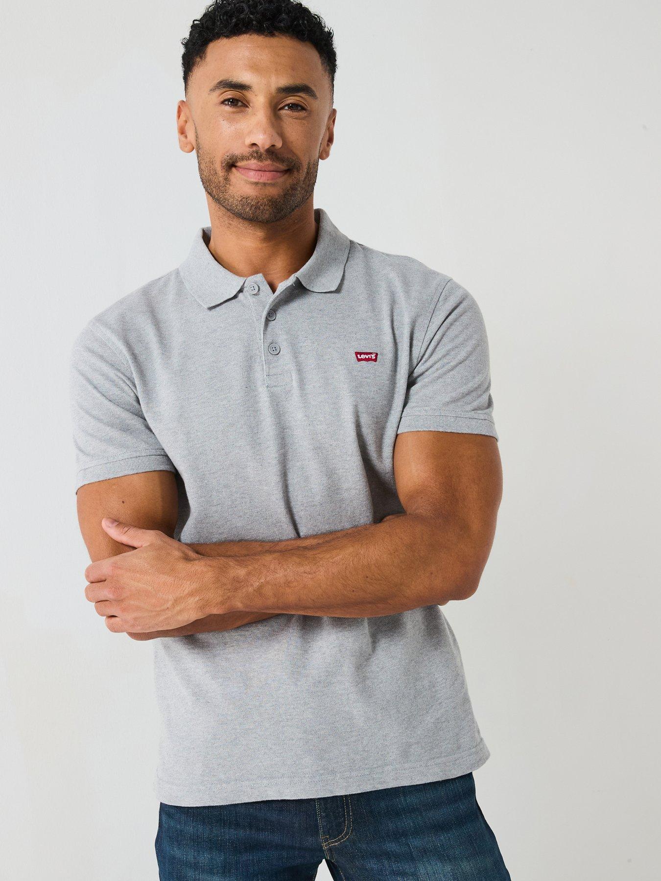 Levi's Housemark Logo Polo Shirt - Grey | Littlewoods