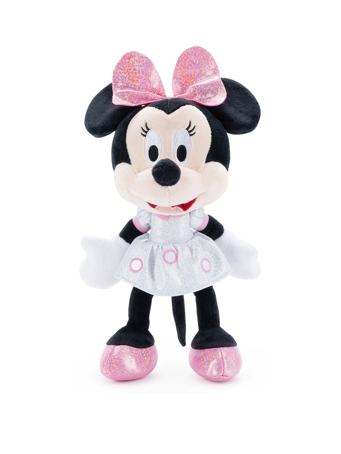 Disney D100 Sparkly Minnie Mouse 25cm Soft Toy | littlewoods.com