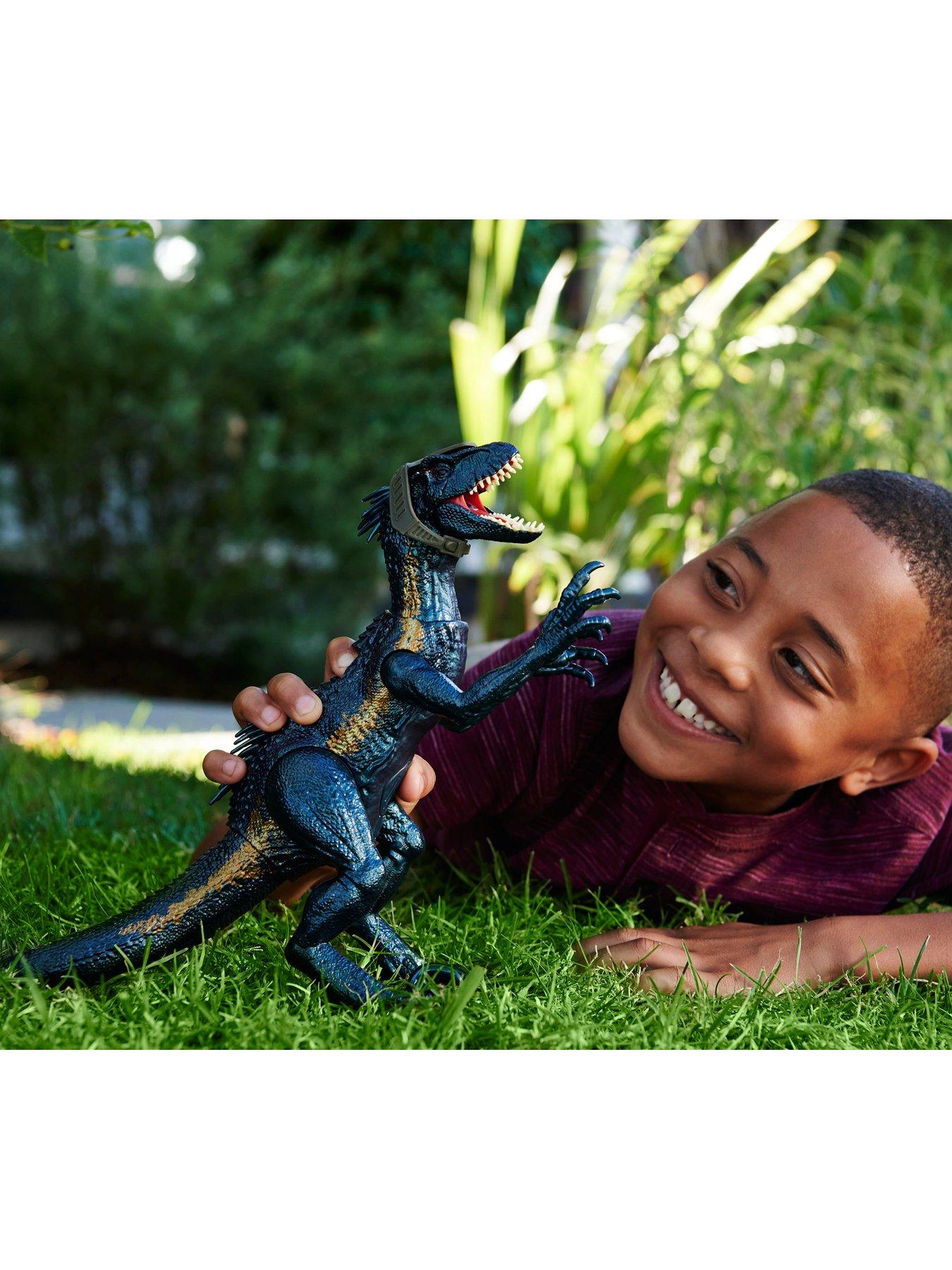 JURASSIC WORLD Track 'N Attack Indoraptor Dinosaur Figure | littlewoods.com