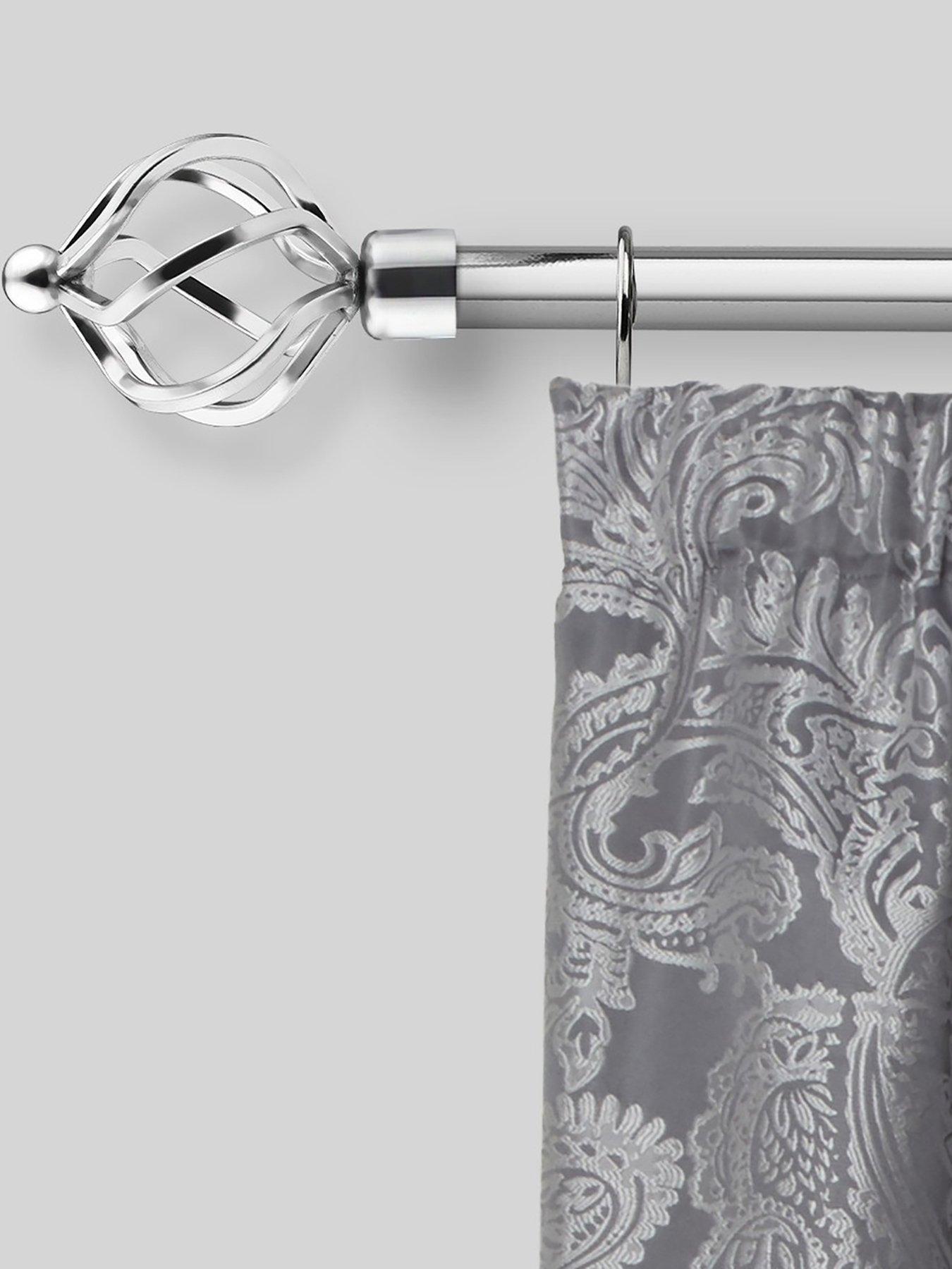 Everyday Cage Finial Extendable Curtain Pole | littlewoods.com