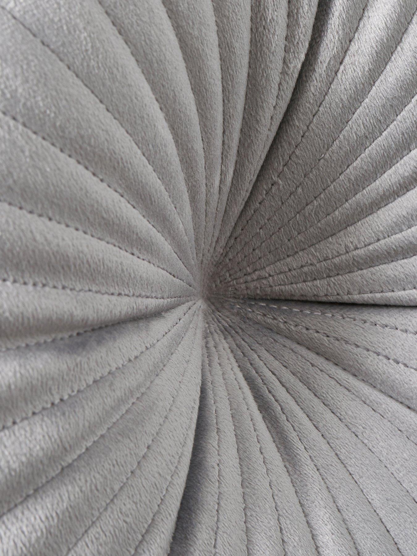 Catherine Lansfield Round Filled Cushion - Grey | Littlewoods