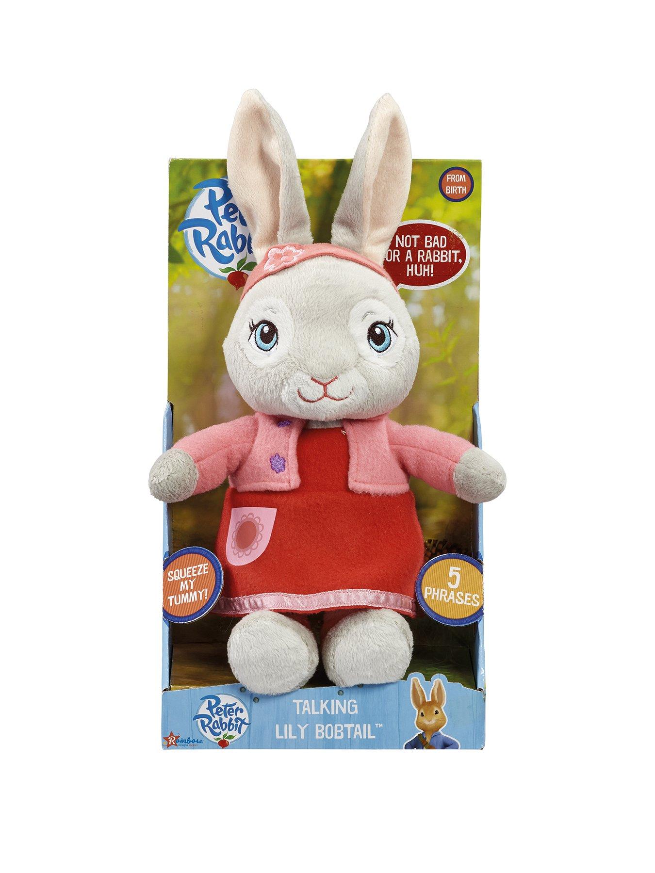 Peter Rabbit Lily Bobtail Talking Soft Toy | littlewoods.com