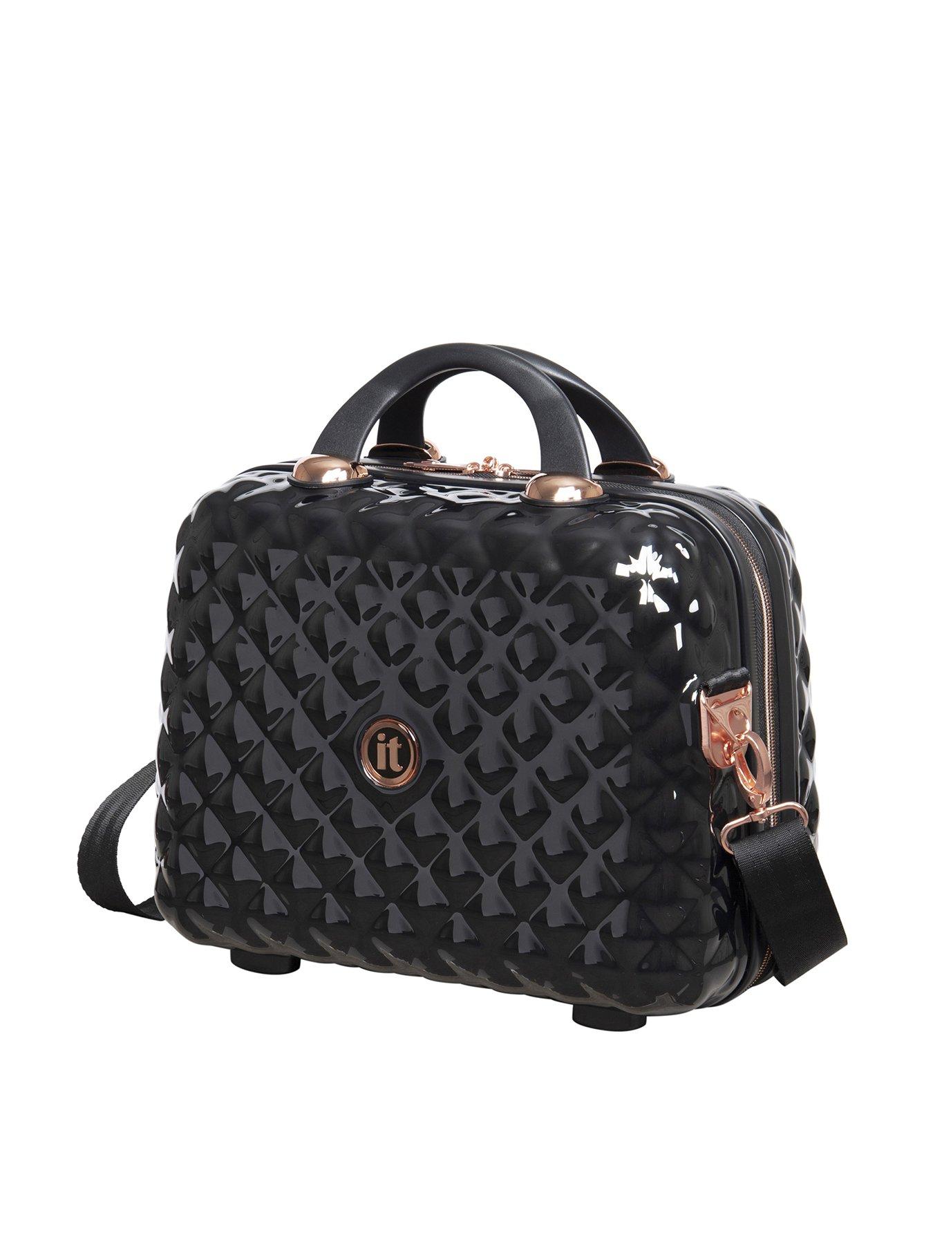 it Luggage Glitzy Black Hard Vanity Case | littlewoods.com