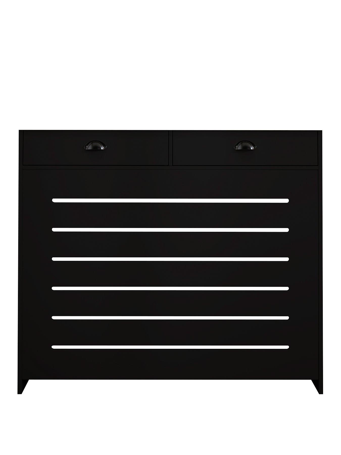 Lloyd Pascal Henley Medium Radiator Cover Black | littlewoods.com