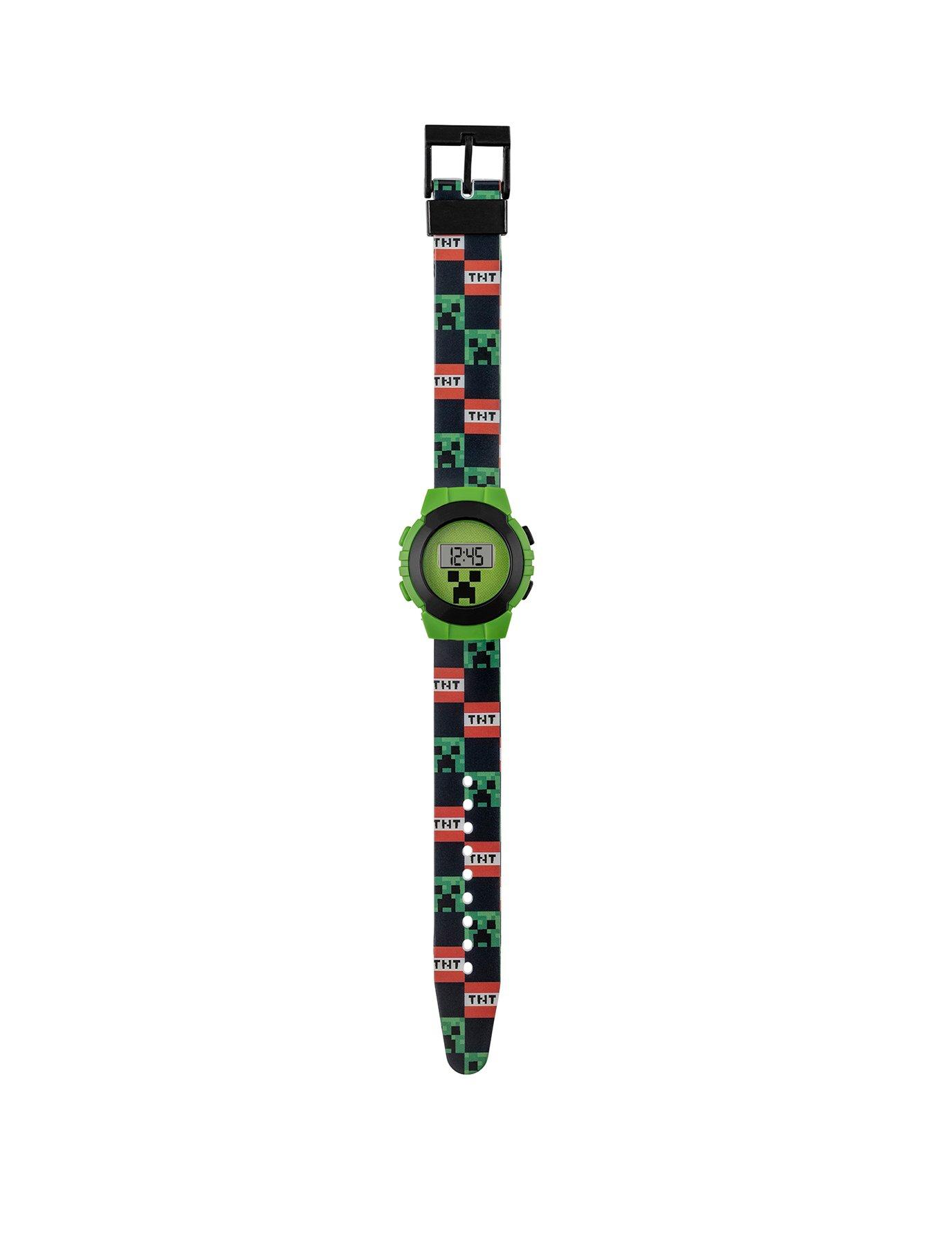 Minecraft Green Digital Watch | Littlewoods
