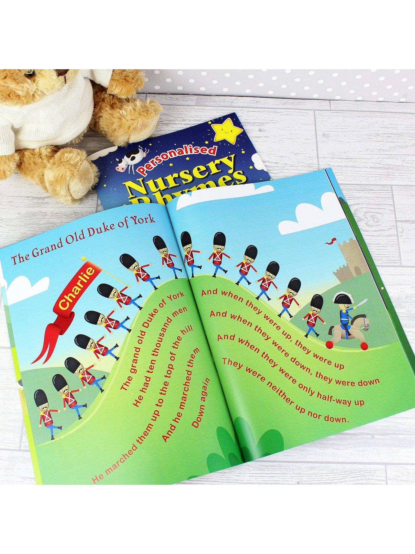 The Personalised Memento Company Personalised Nursery Rhyme Book ...