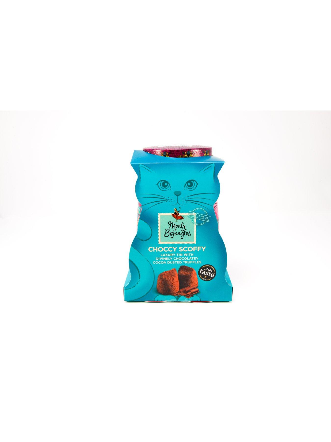 Monty Bojangles Choccy Scoffy Persian Pink Cat Tin Cocoa Dusted ...
