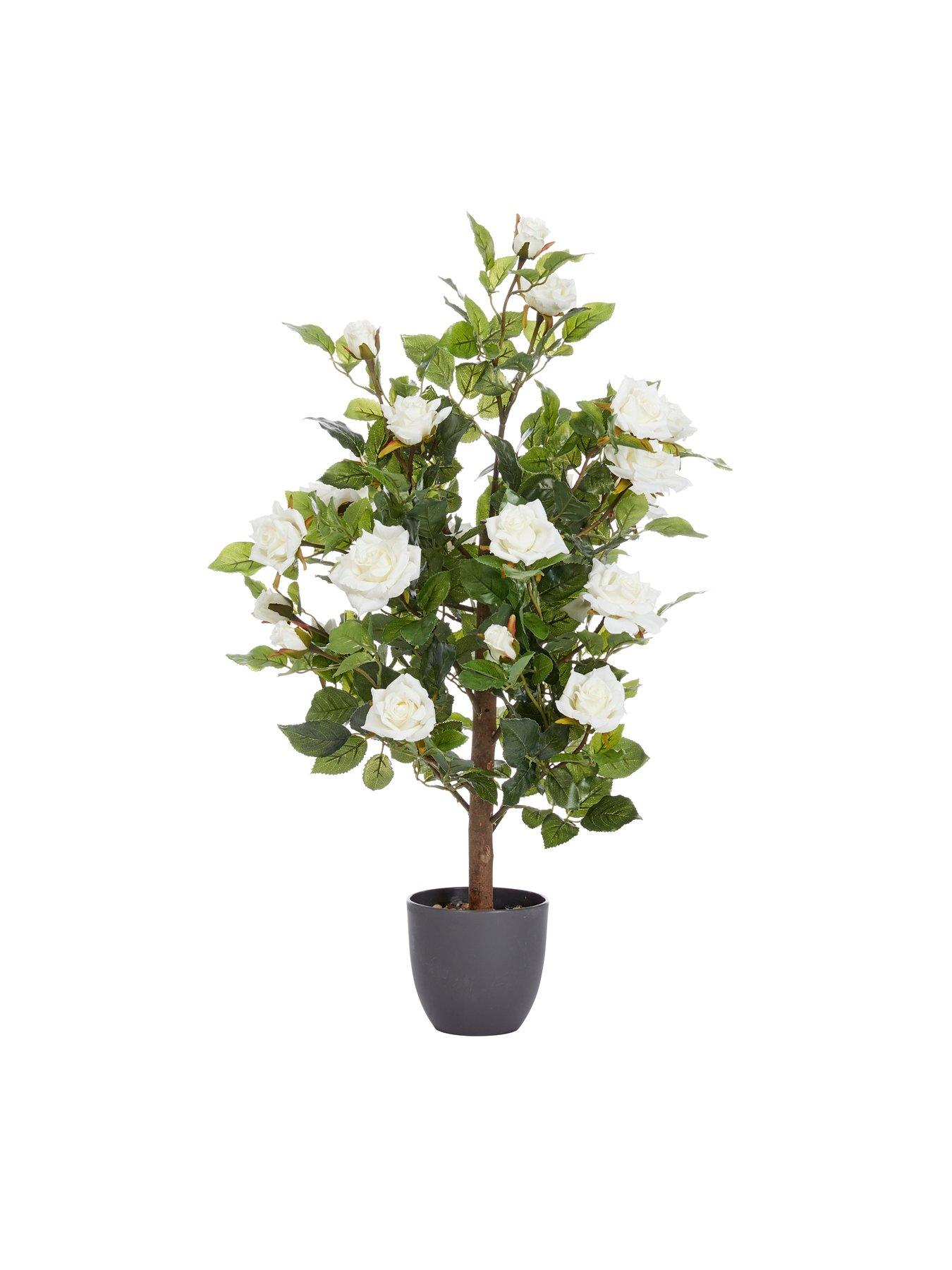 Smart Garden 80cm White Faux Rose Tree | littlewoods.com