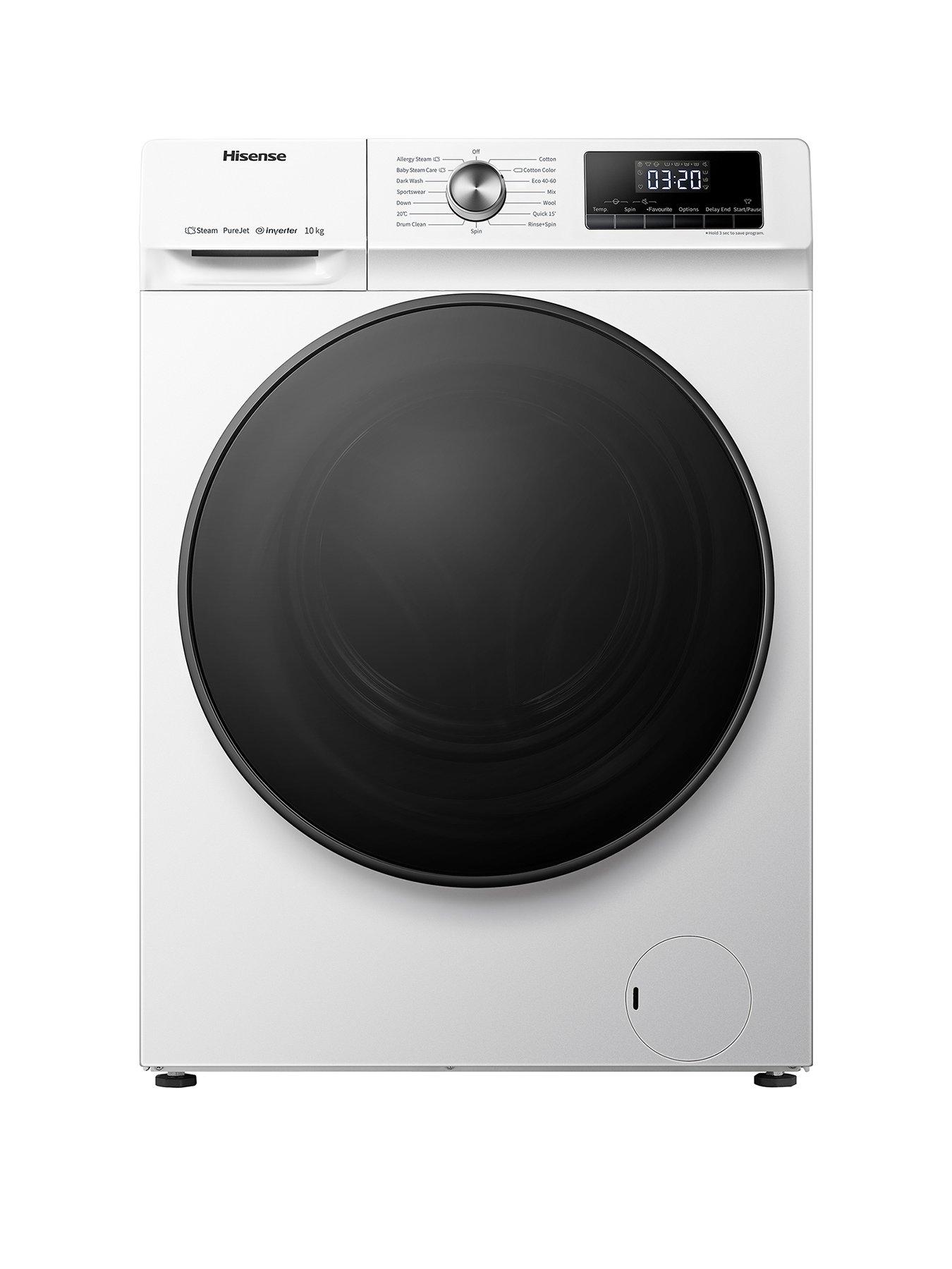 Hisense 3 Series WFQA1014EVJM 10kg Load, 1400 rpm Spin Washing Machine ...