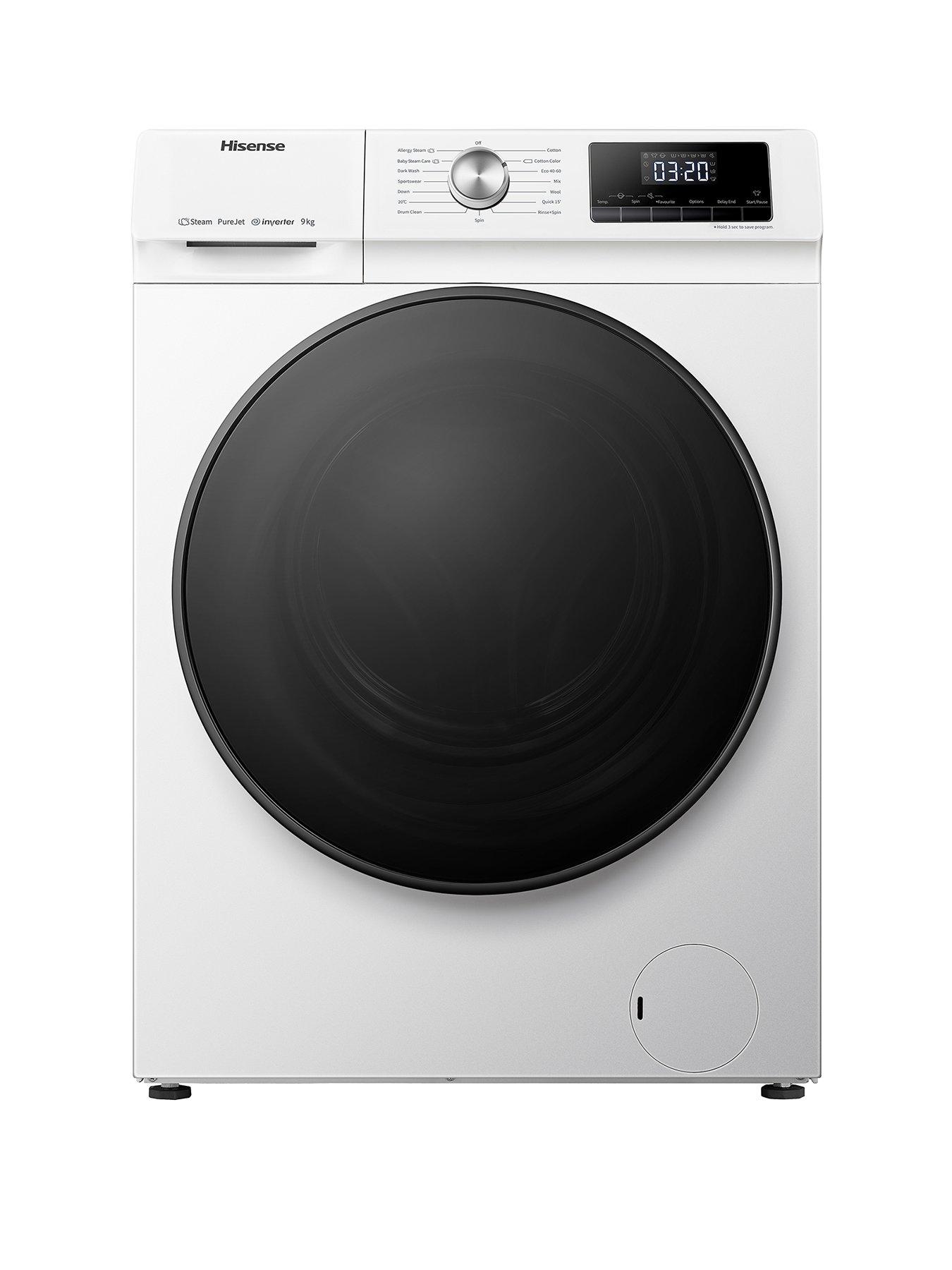 Hisense 3 Series WFQA9014EVJM 9kg, 1400rpm Spin Washing Machine - White ...