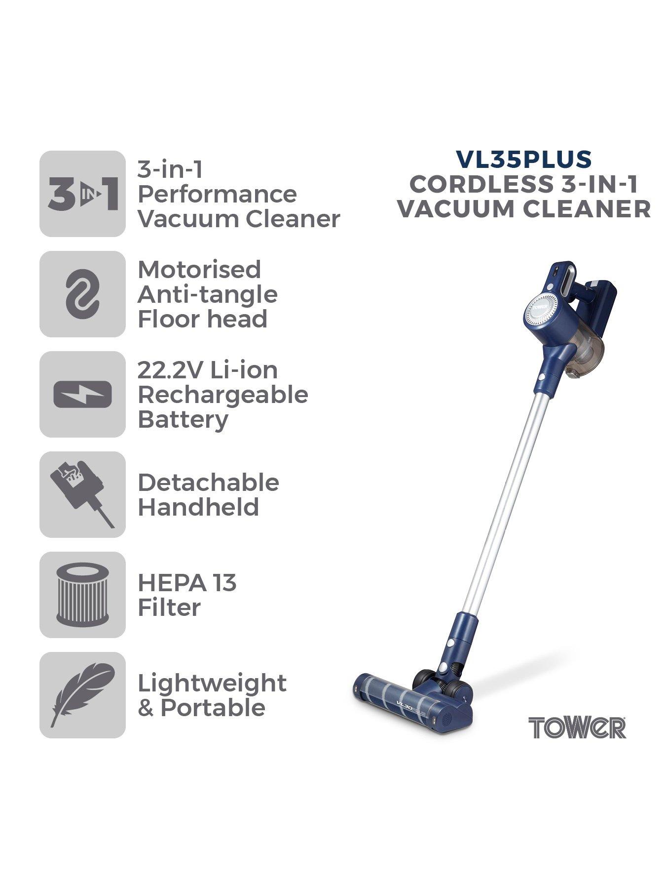 Tower VL35 Plus Anti-Tangle Cordless Vacuum | littlewoods.com