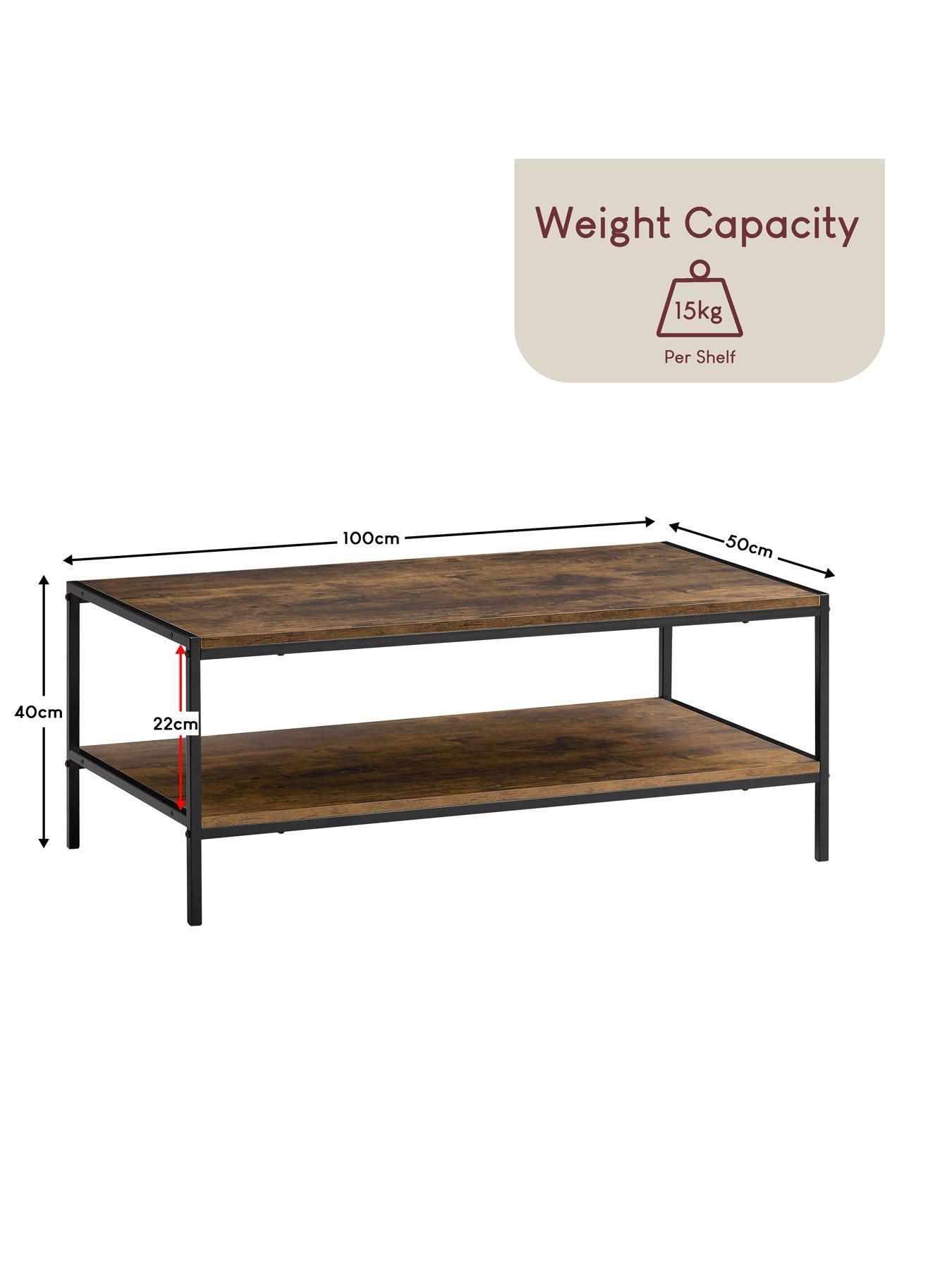 Vida Designs Brooklyn Coffee Table - Dark Oak | Littlewoods