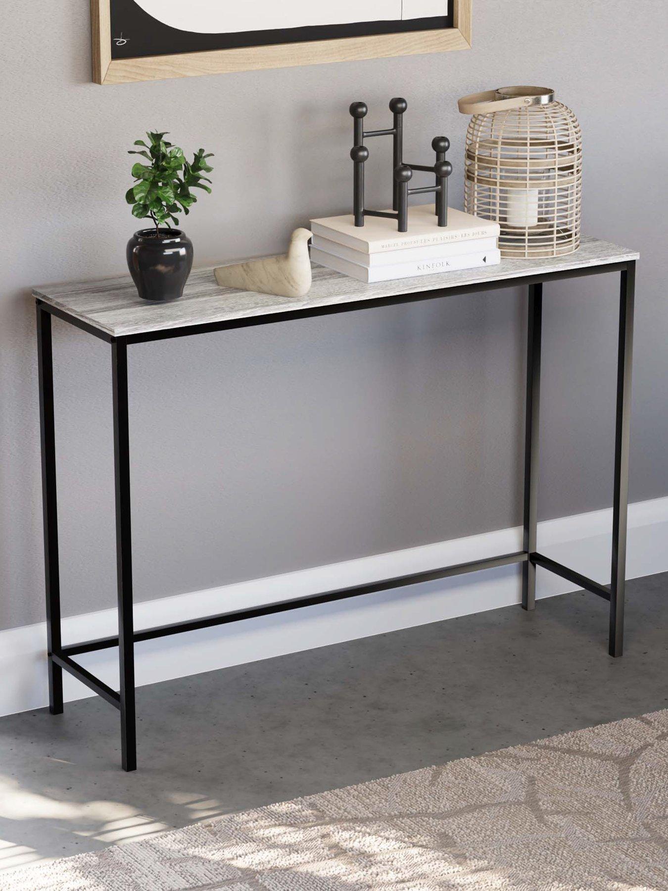 Vida Designs Brooklyn Console Table - Grey Oak | littlewoods.com