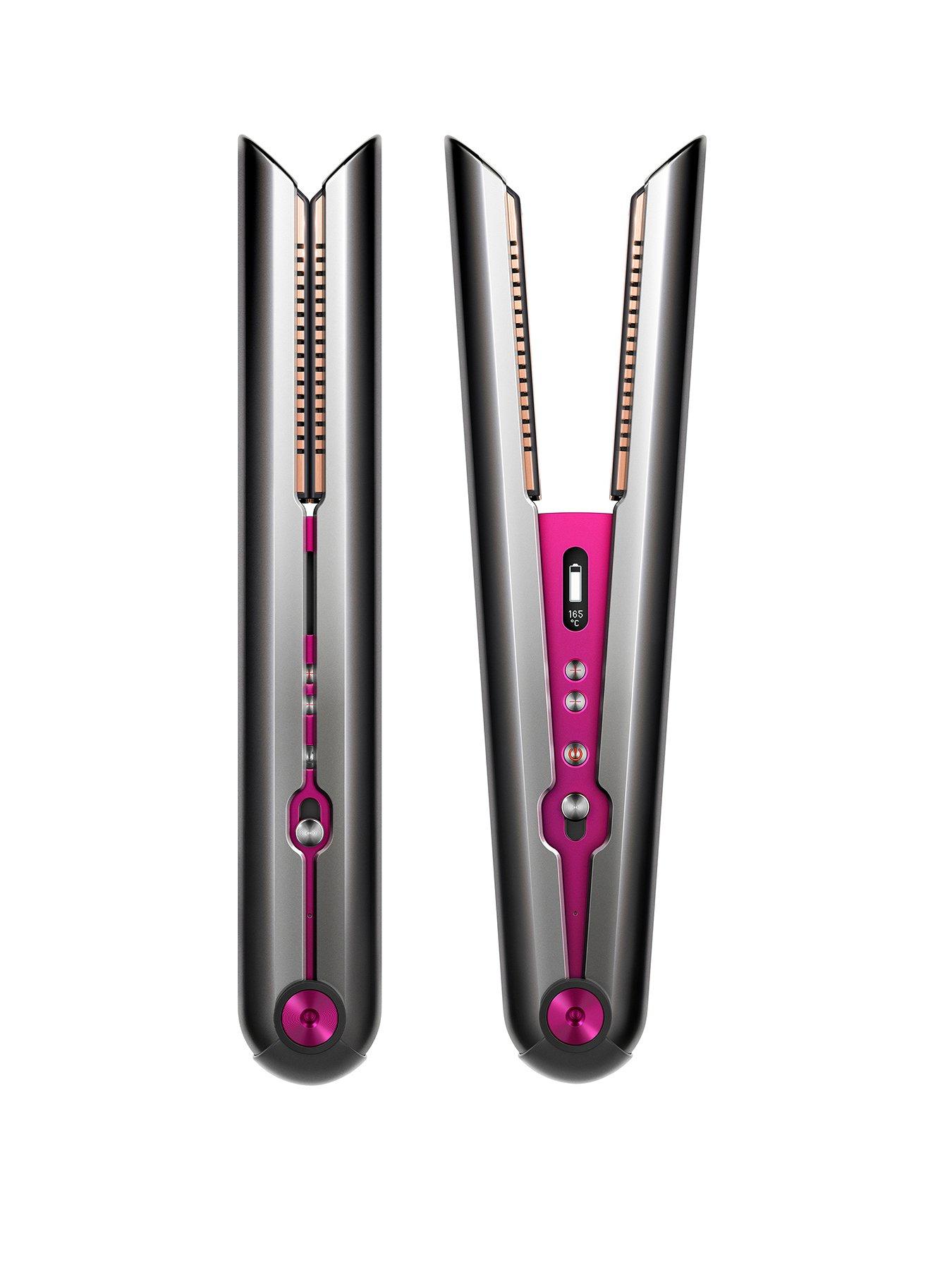 Dyson Corrale Cordless Hair Straightener Black Nickel Fuchsia littlewoods